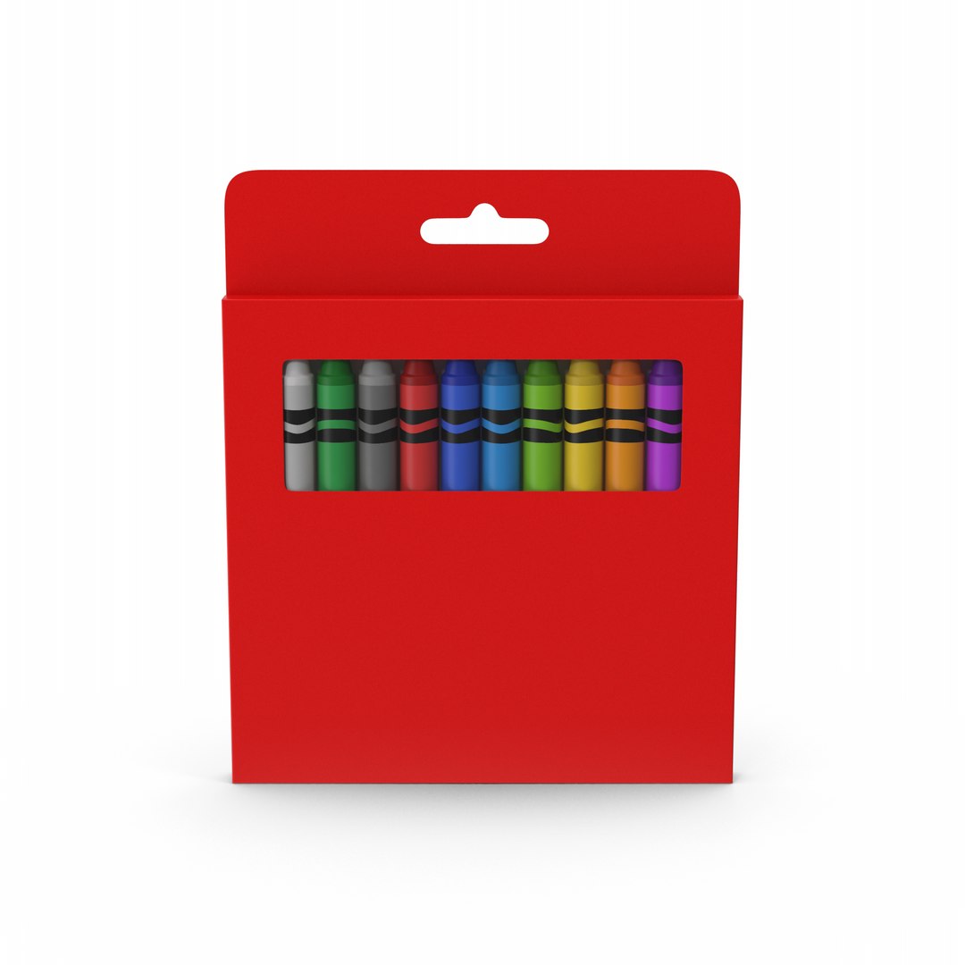 3D Crayons Pack - TurboSquid 2178310