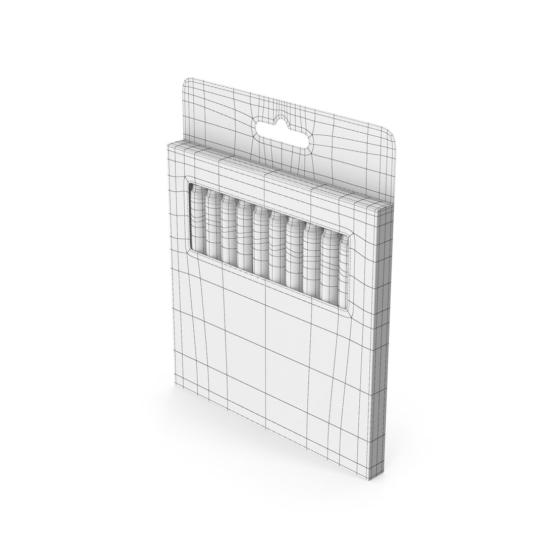 3D Crayons Pack - TurboSquid 2178310