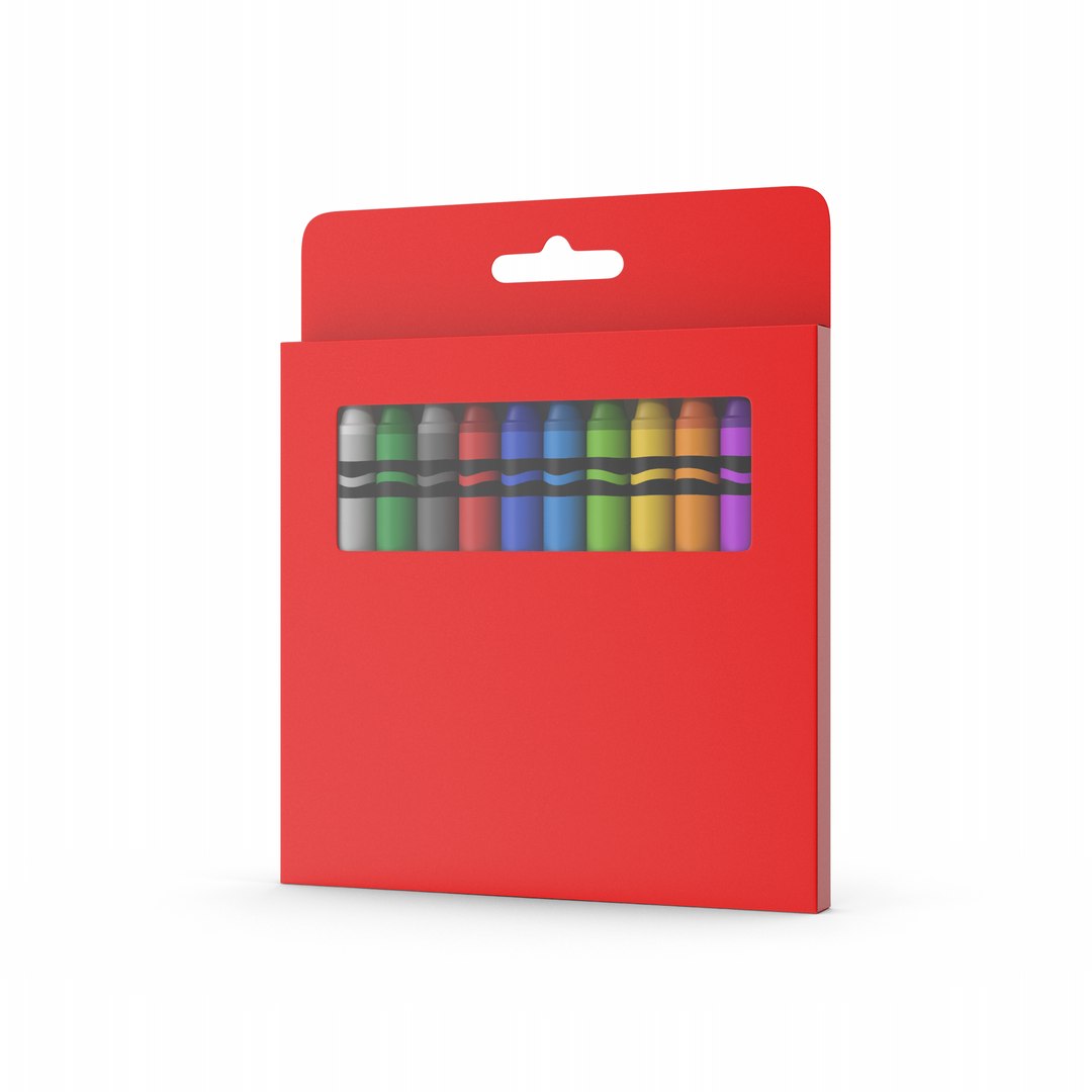 3D Crayons Pack - TurboSquid 2178310