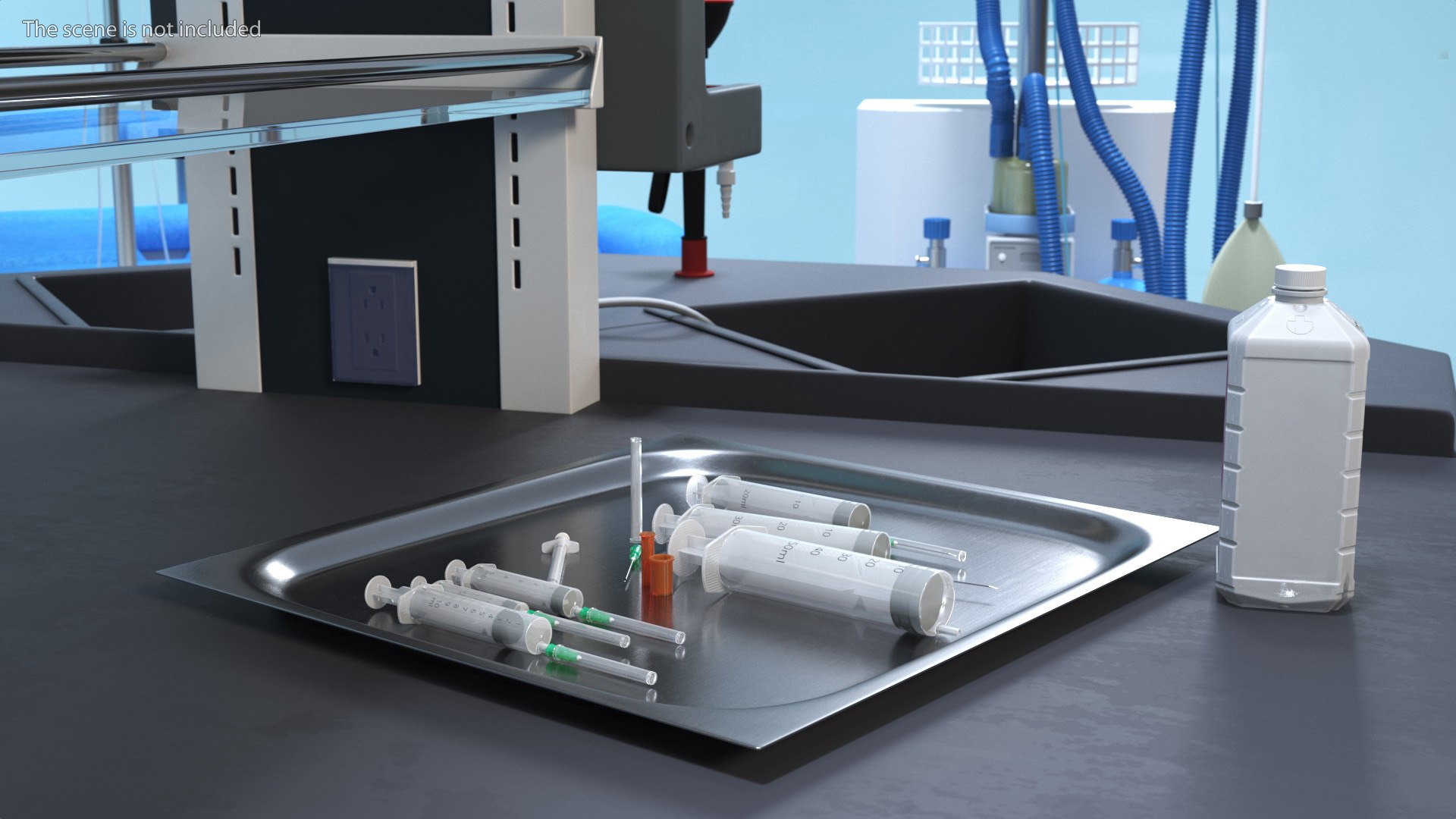 First Aid Antiseptic And Disposable Syringe 3D Model - TurboSquid 2297109