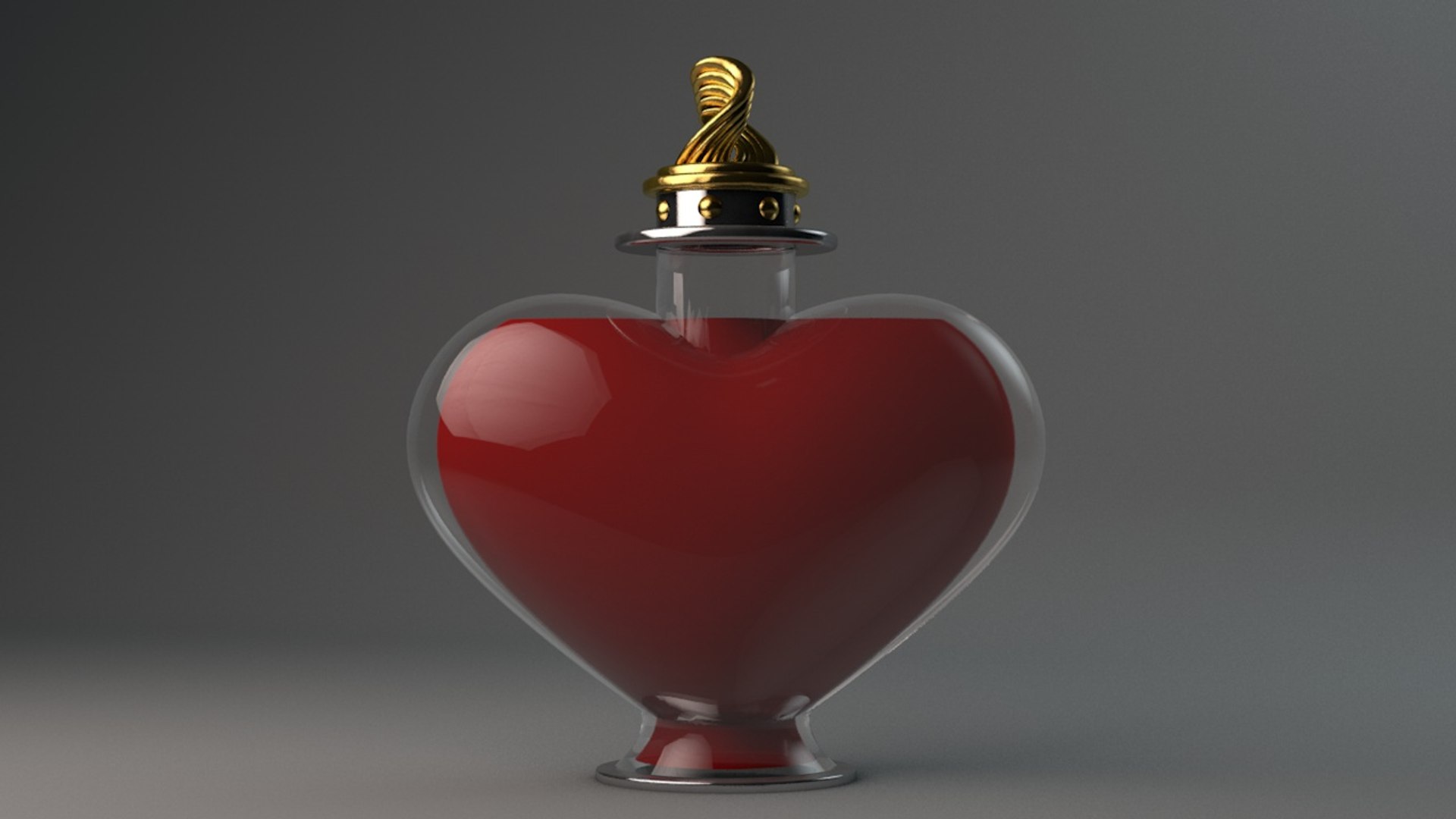 3d Model Of Healing Potion Major