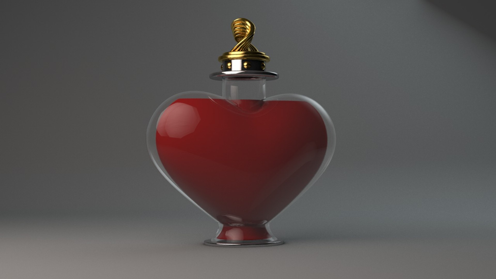 3d Model Of Healing Potion Major