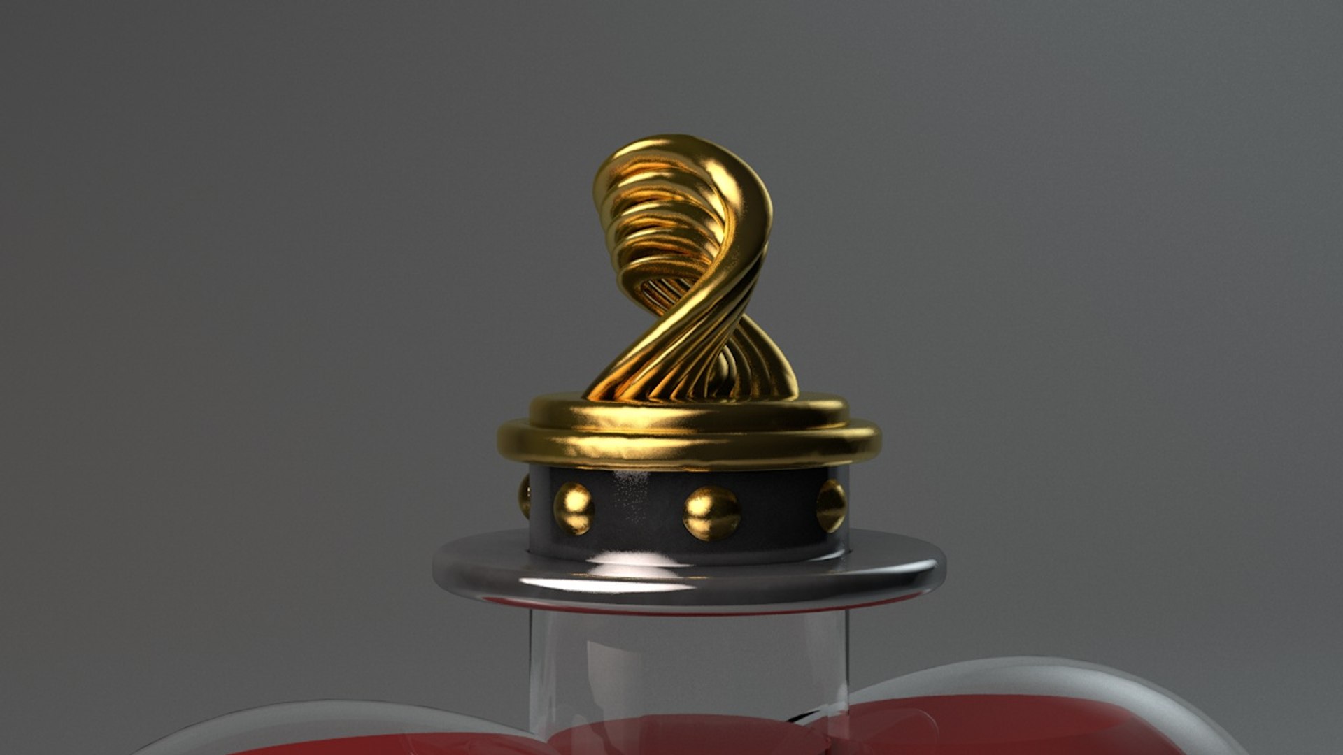 3d Model Of Healing Potion Major