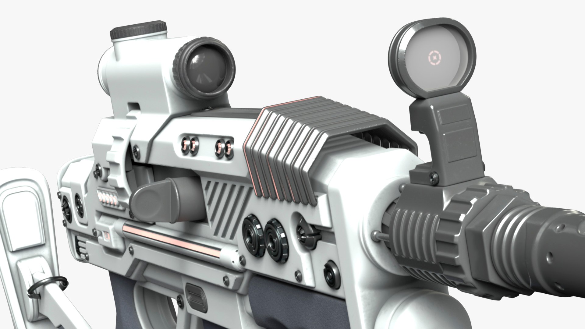 Futuristic Armored Robot With Rifle 3D - TurboSquid 2250707