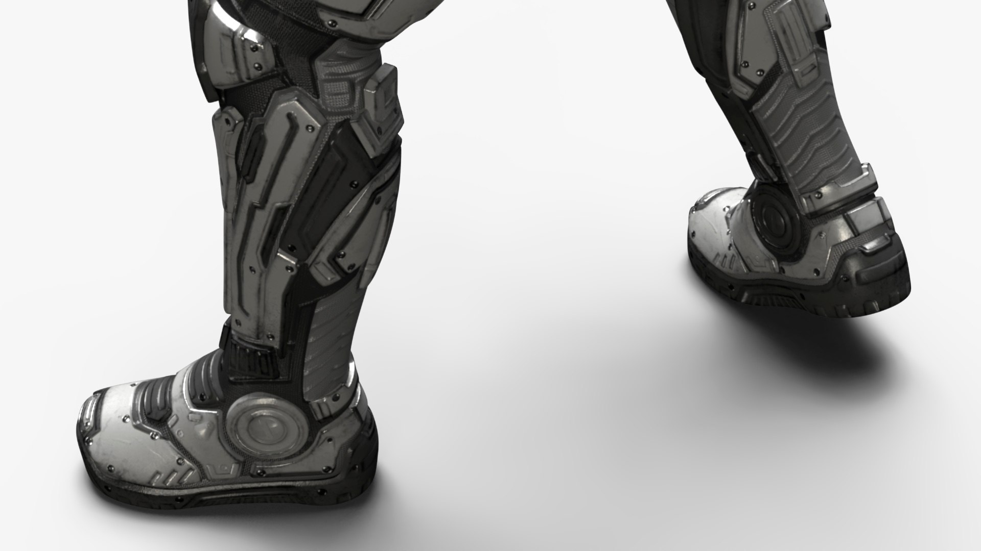 Futuristic Armored Robot With Rifle 3D - TurboSquid 2250707