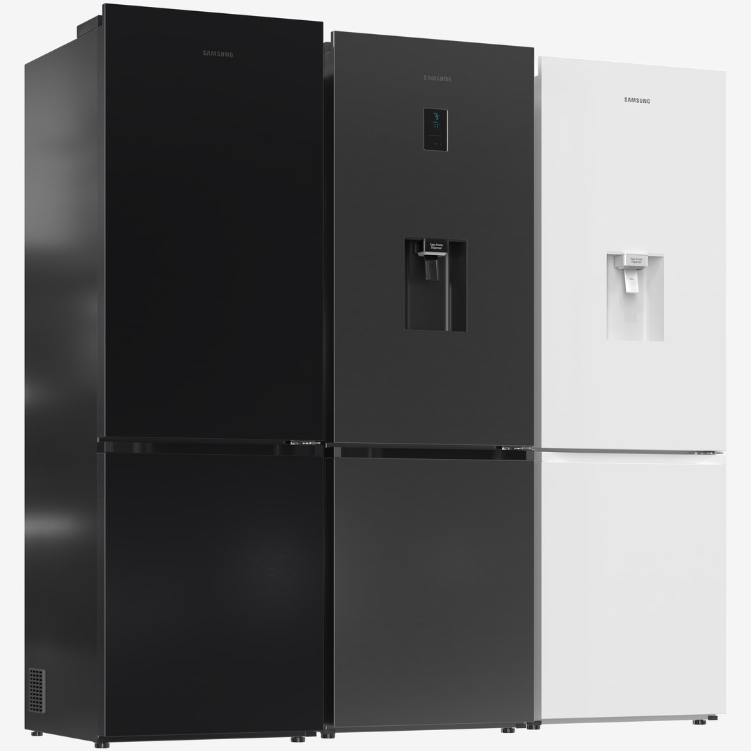 3D Samsung Refrigerator Collection 02 - TurboSquid 1900858