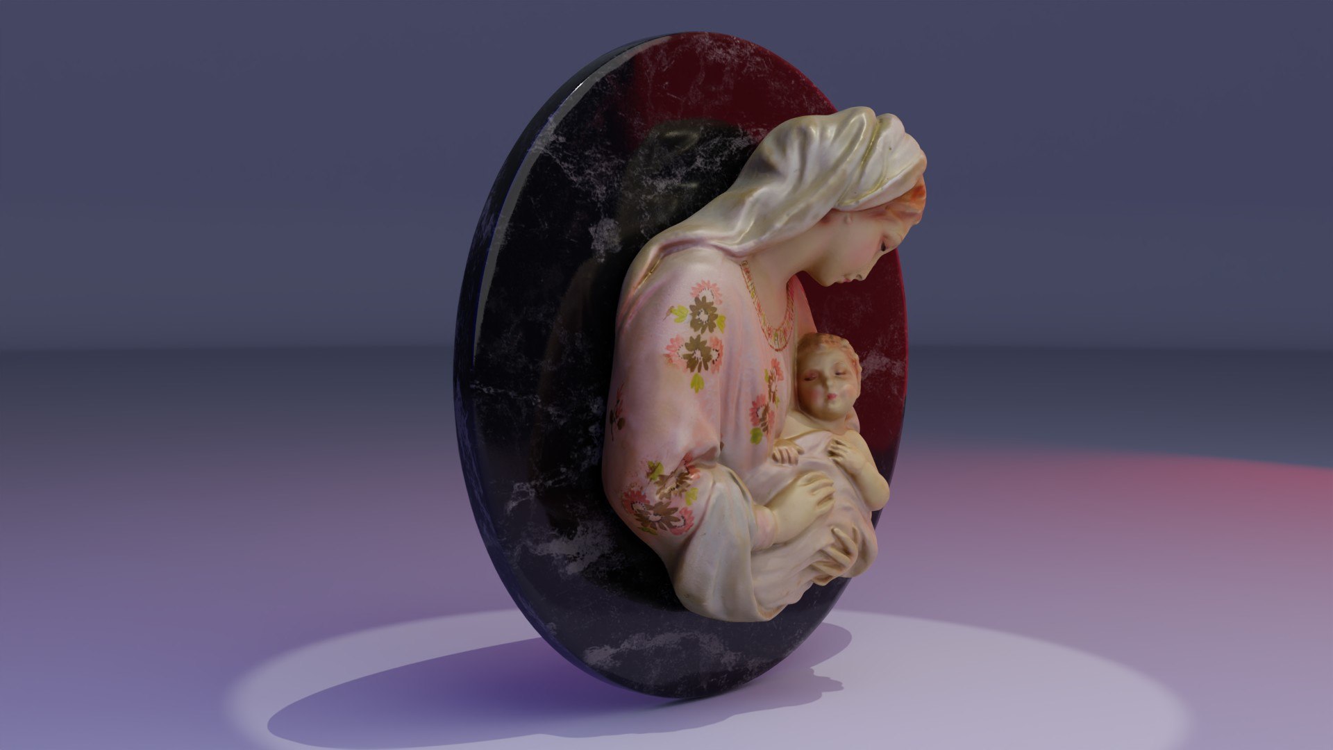 3D Mary With Baby Jesus High-poly 3D Model - TurboSquid 1794459