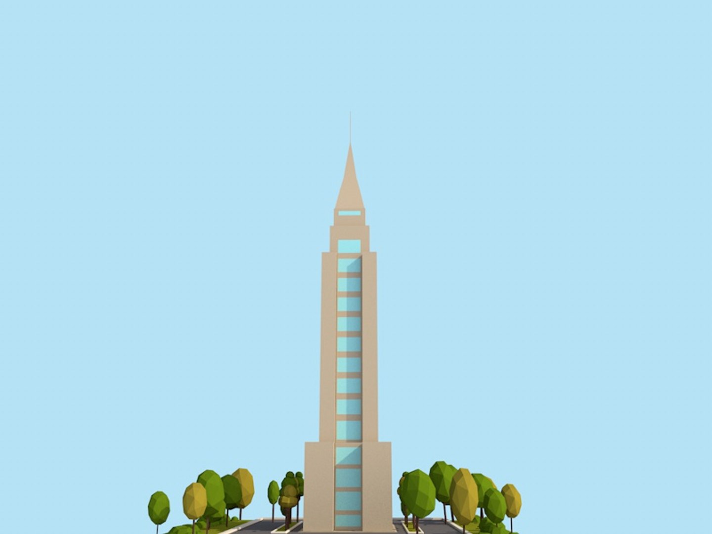 3D Cartoon Empire State Building - TurboSquid 1372259