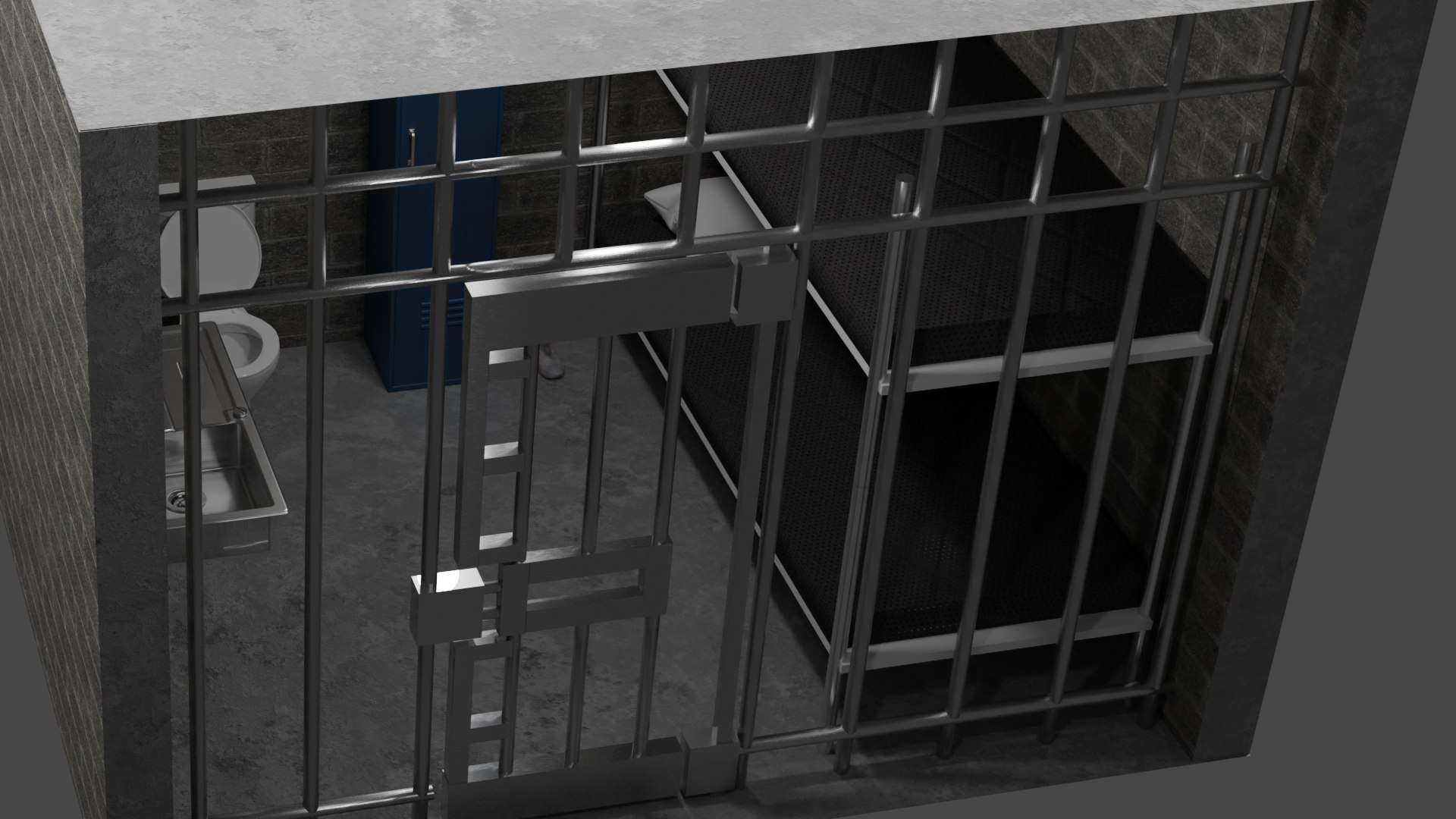 3D Prison Cell Completed Model - TurboSquid 1869809