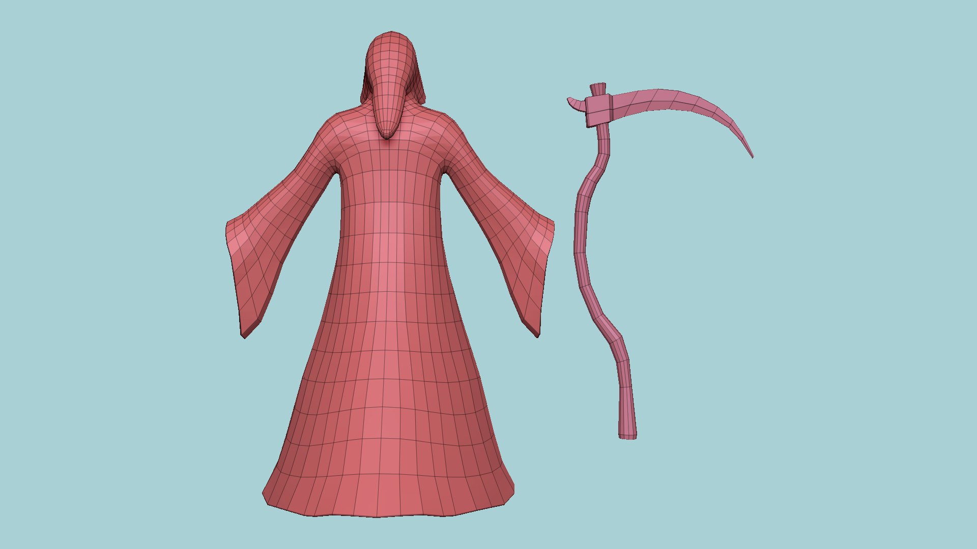 Grim Reaper Costume A08 Bloody Torn - Character Design 3D - TurboSquid ...