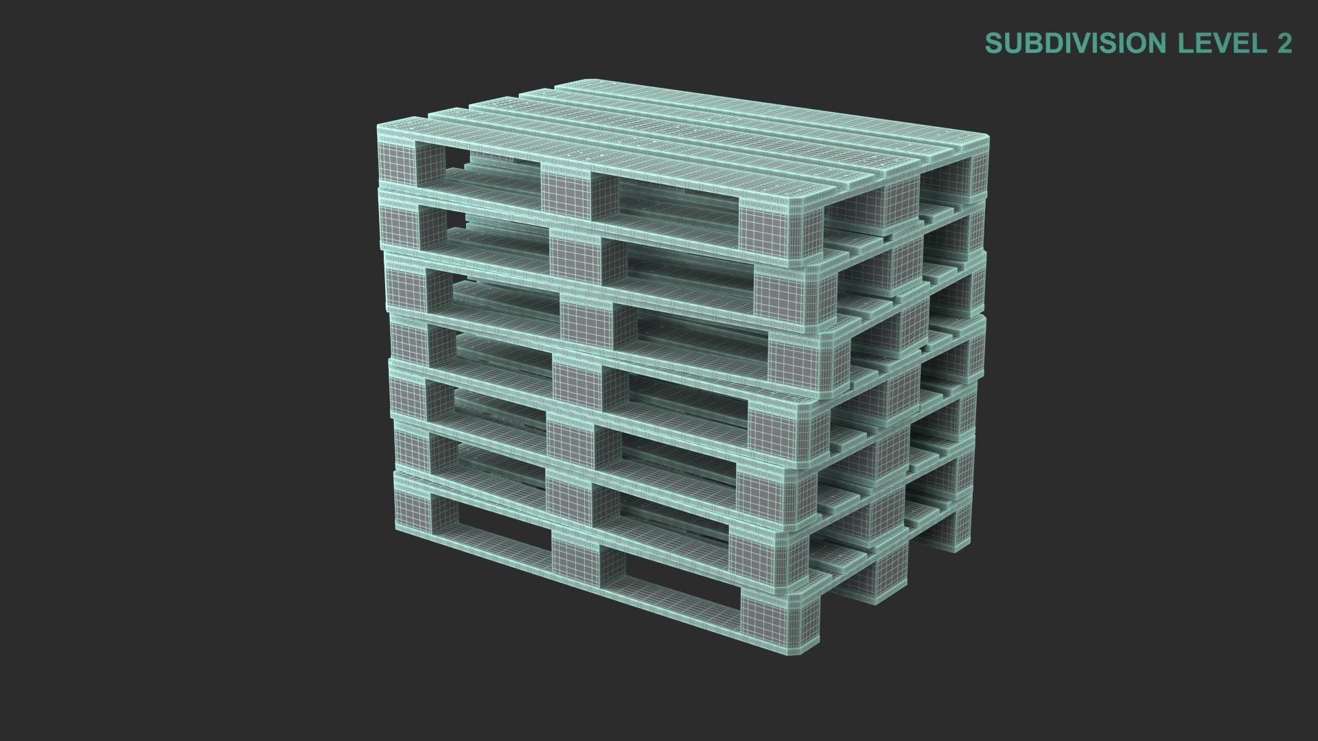 3D Pallet Pile model - TurboSquid 2081628