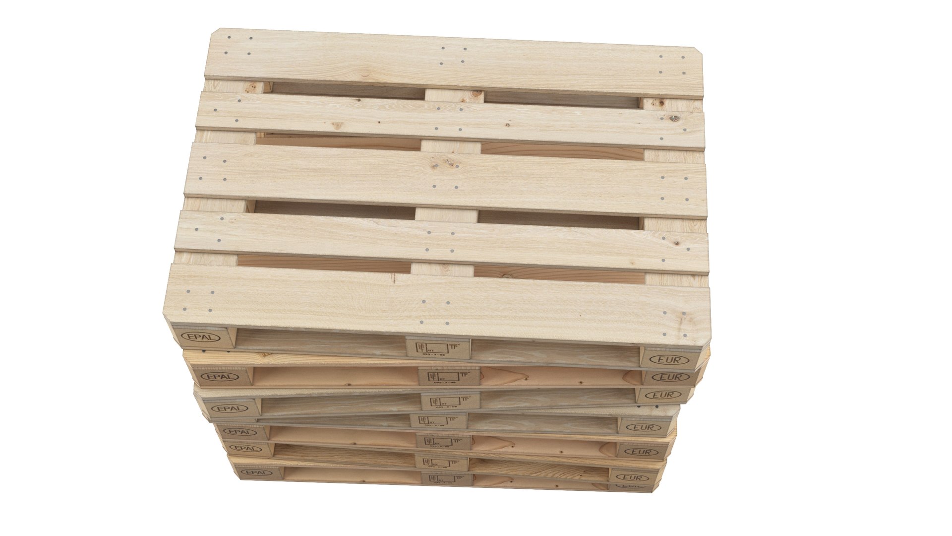 3D Pallet Pile model - TurboSquid 2081628