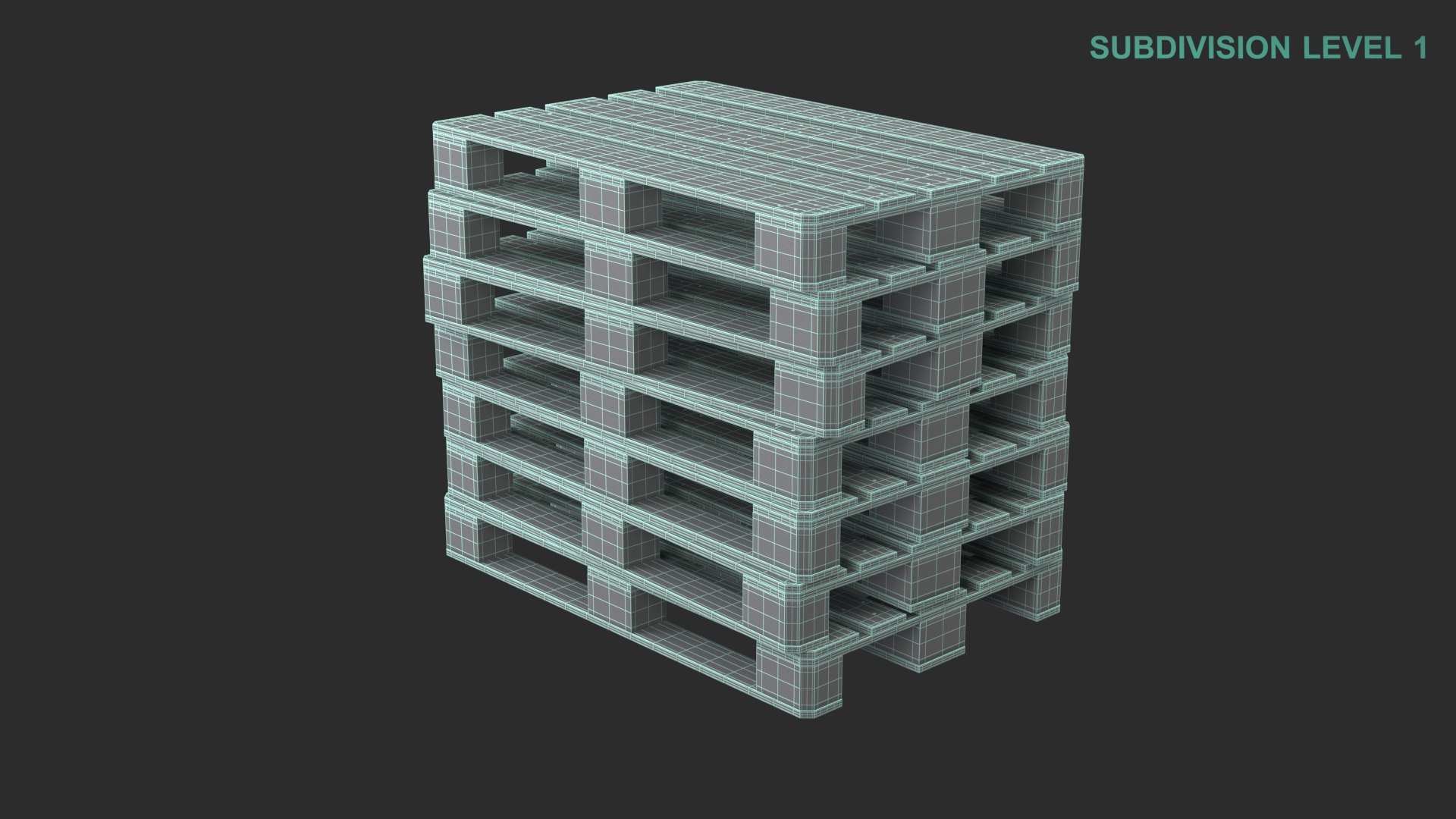 3D Pallet Pile Model - TurboSquid 2081628