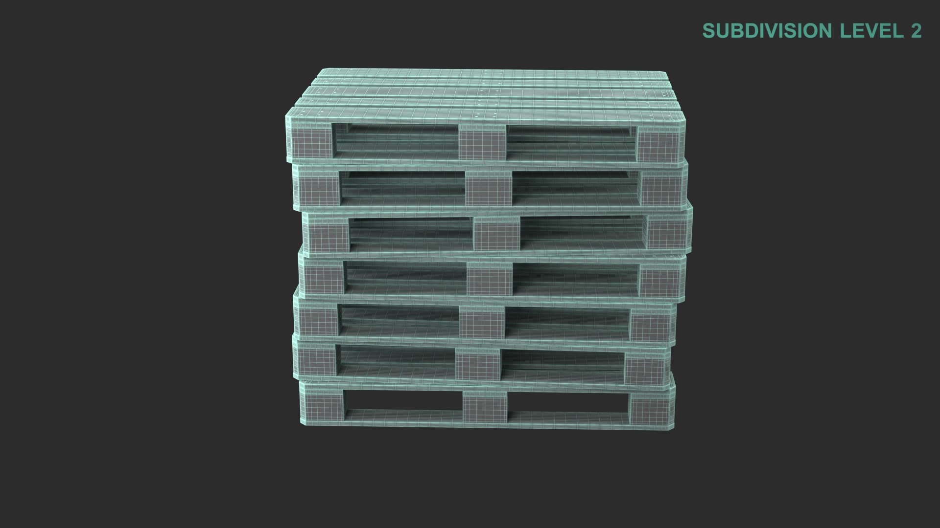 3D Pallet Pile model - TurboSquid 2081628