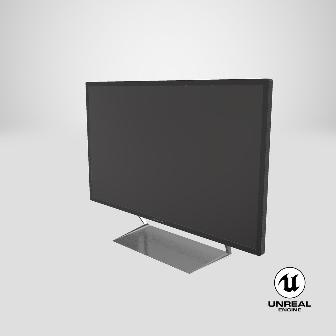3D hp-pavilion-32-inch-qhd-wide-viewing-angle-display---branded model ...