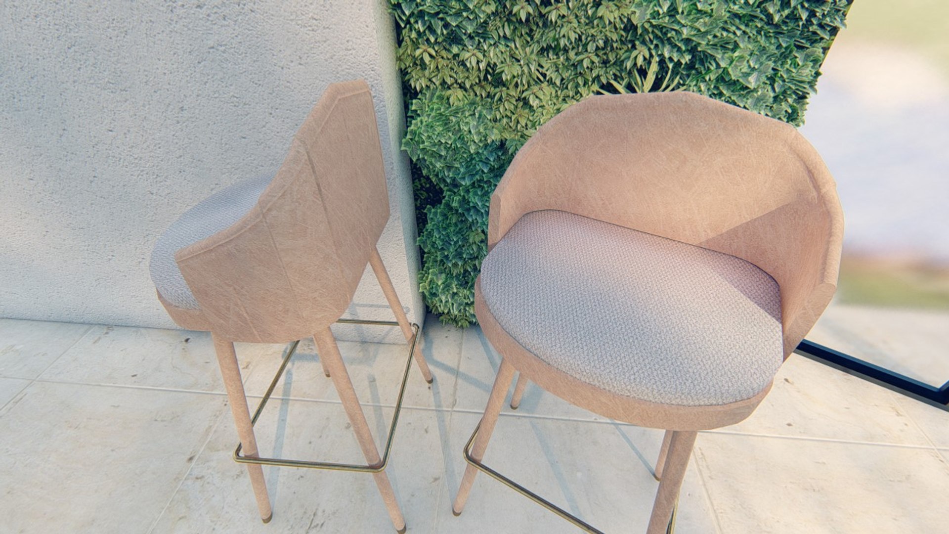 Scandinavian bar chair 3D model - TurboSquid 1380045