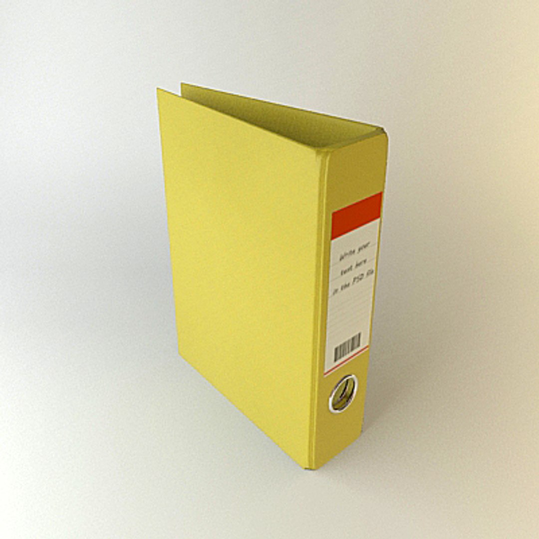 Binder File 3d Model