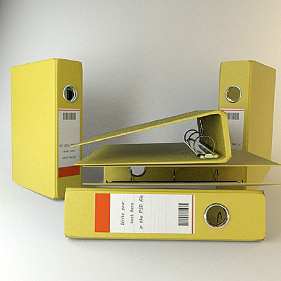 Binder File 3d Model