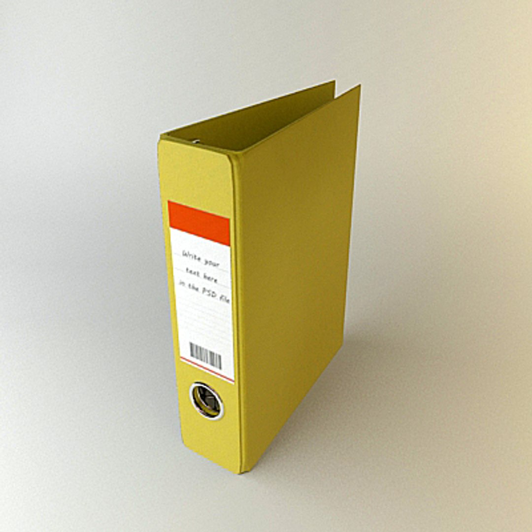 Binder File 3d Model