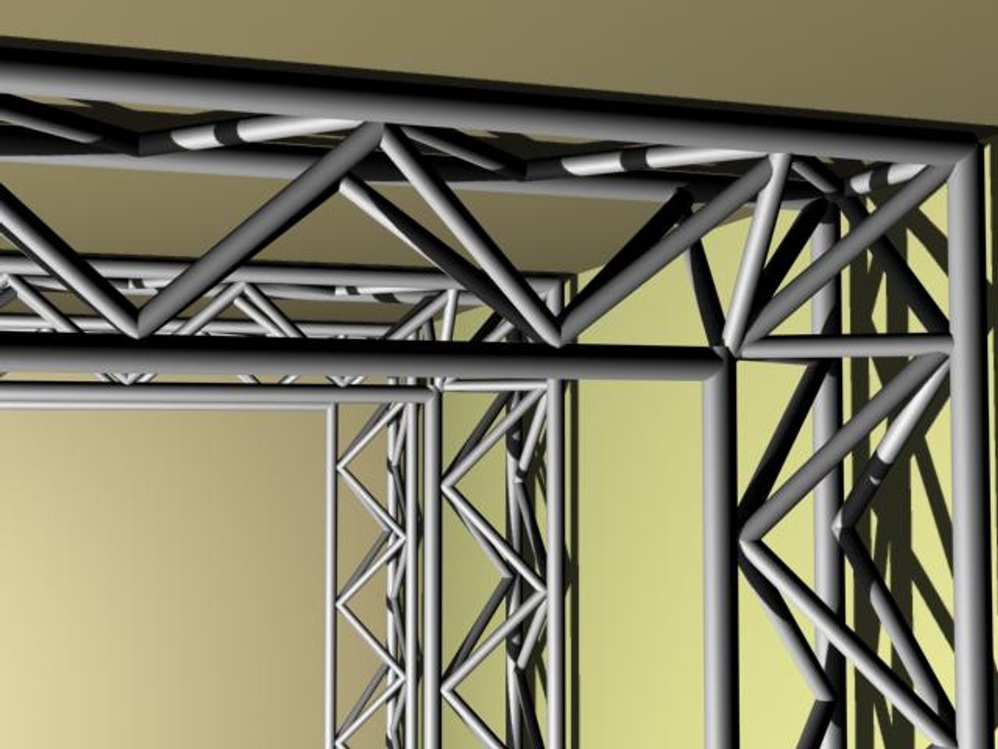 Trusses Metal Tubular 3d Model