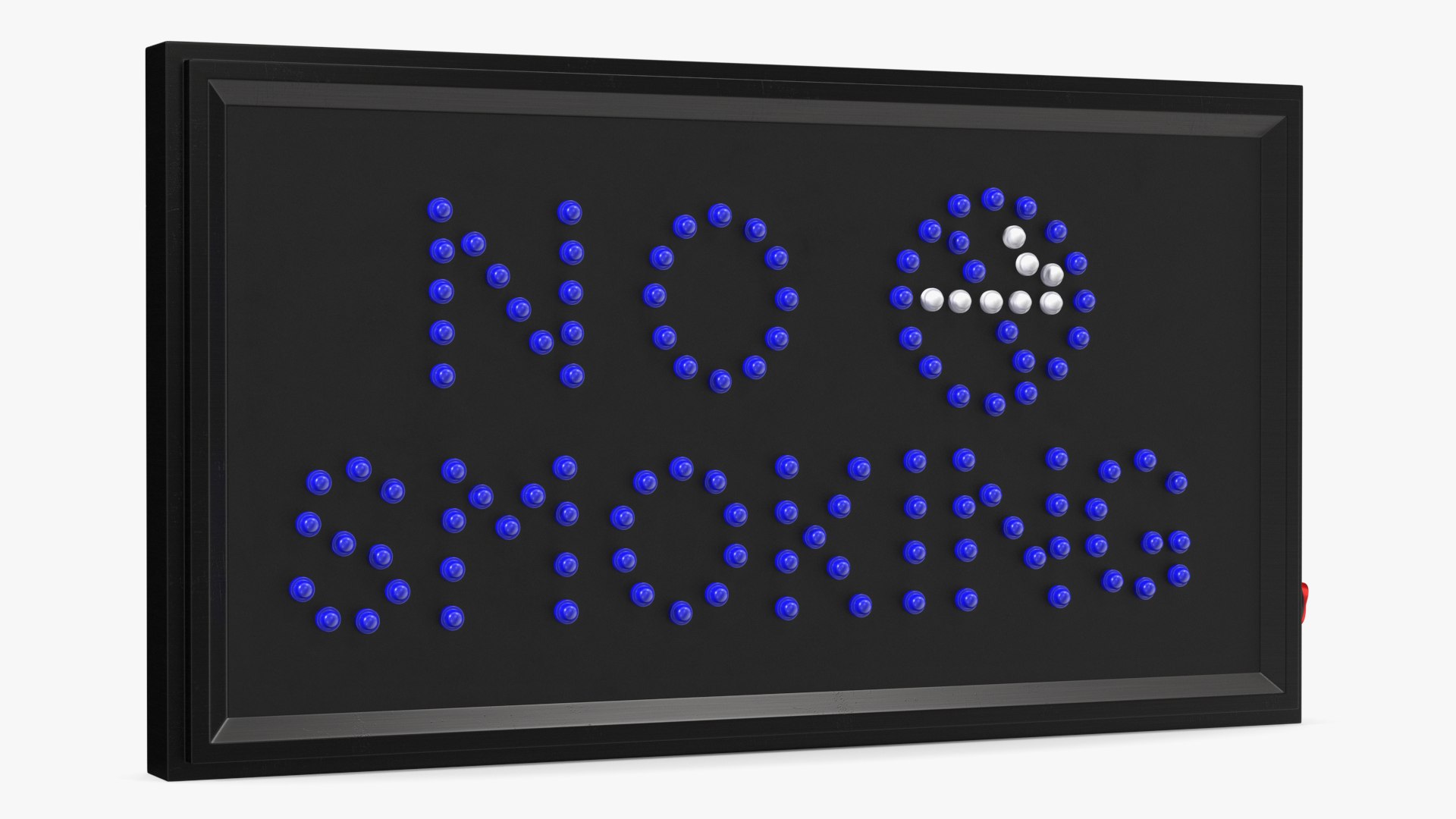 No Smoking LED Neon Blue Light Sign OFF 3D Model - TurboSquid 2111037