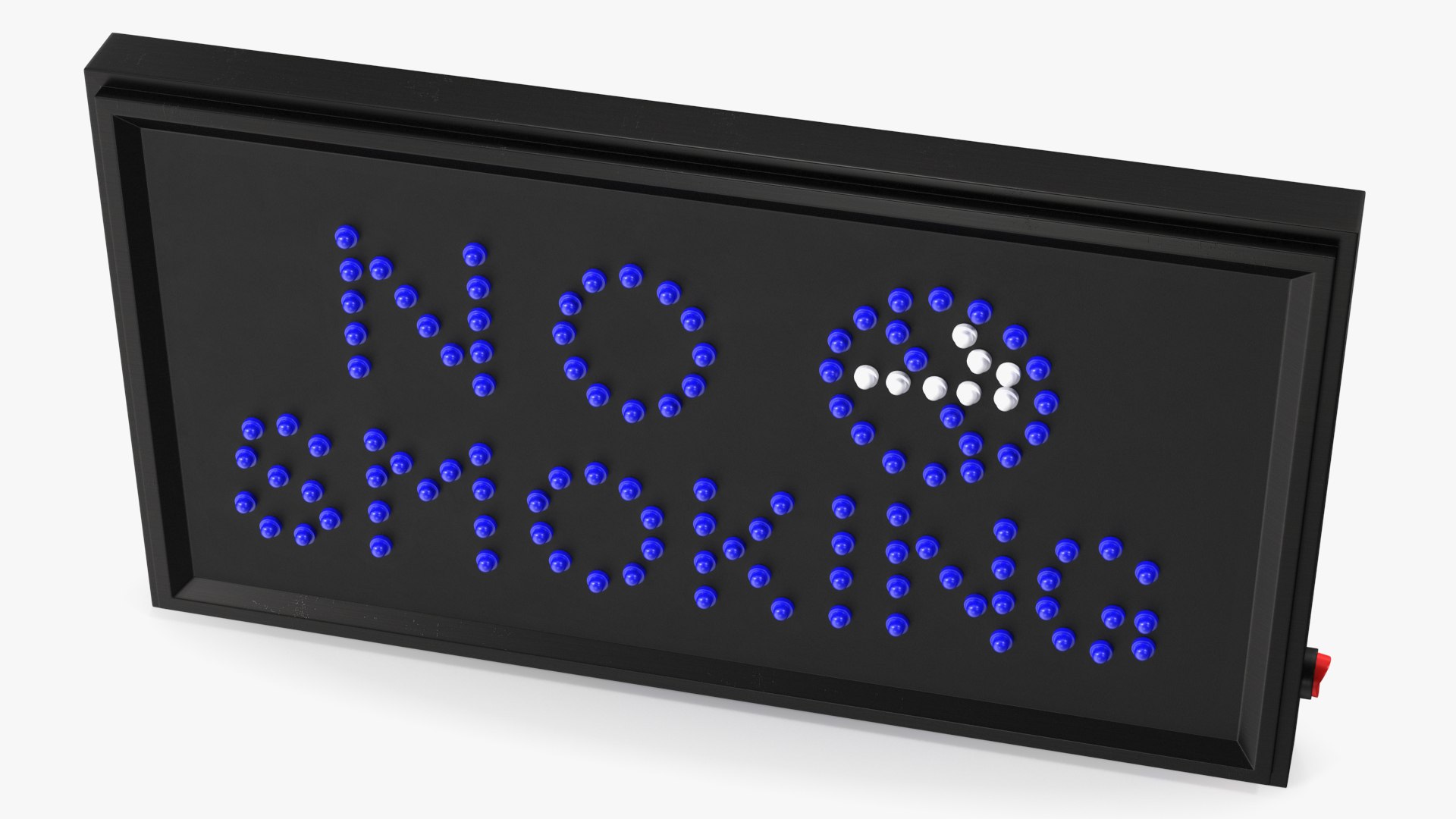 No Smoking LED Neon Blue Light Sign OFF 3D Model - TurboSquid 2111037