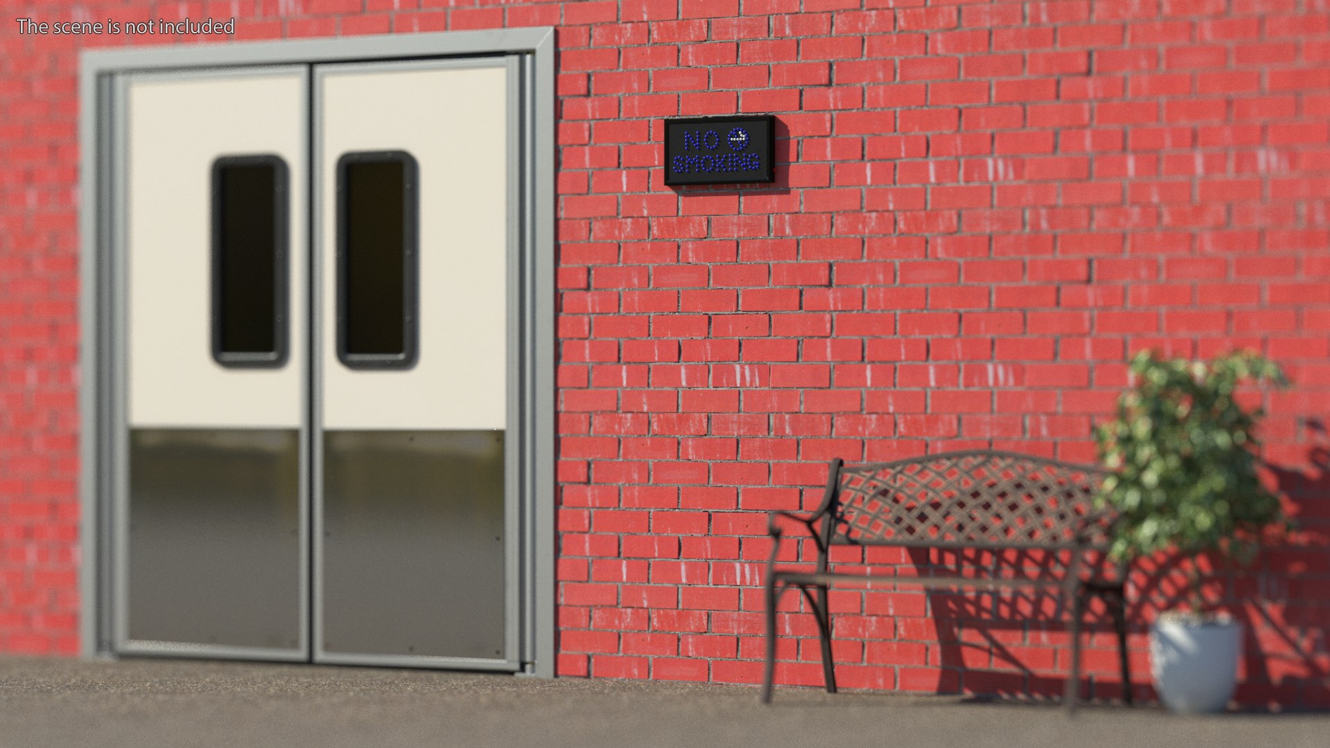 No Smoking LED Neon Blue Light Sign OFF 3D Model - TurboSquid 2111037