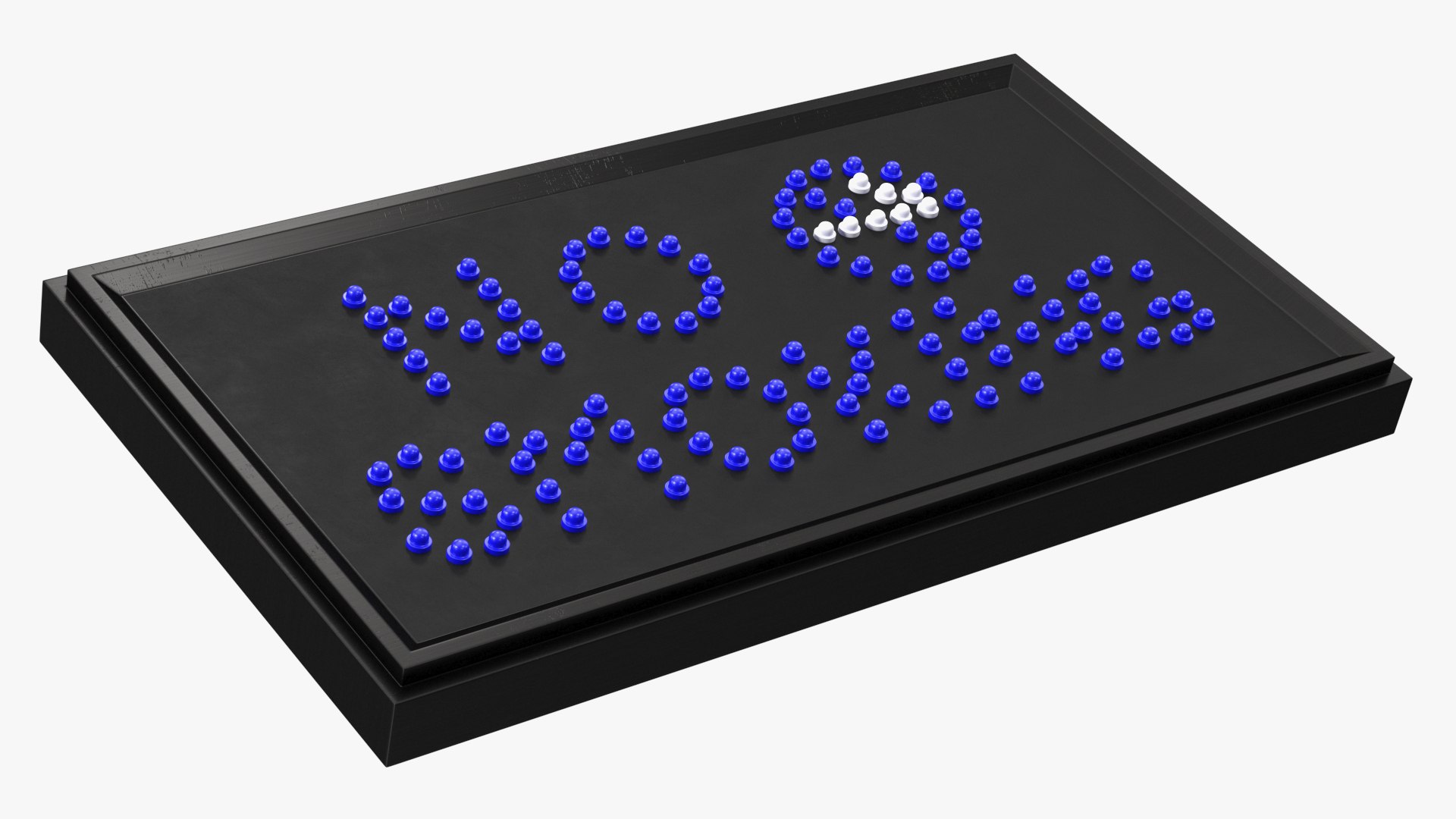 No Smoking LED Neon Blue Light Sign OFF 3D Model - TurboSquid 2111037