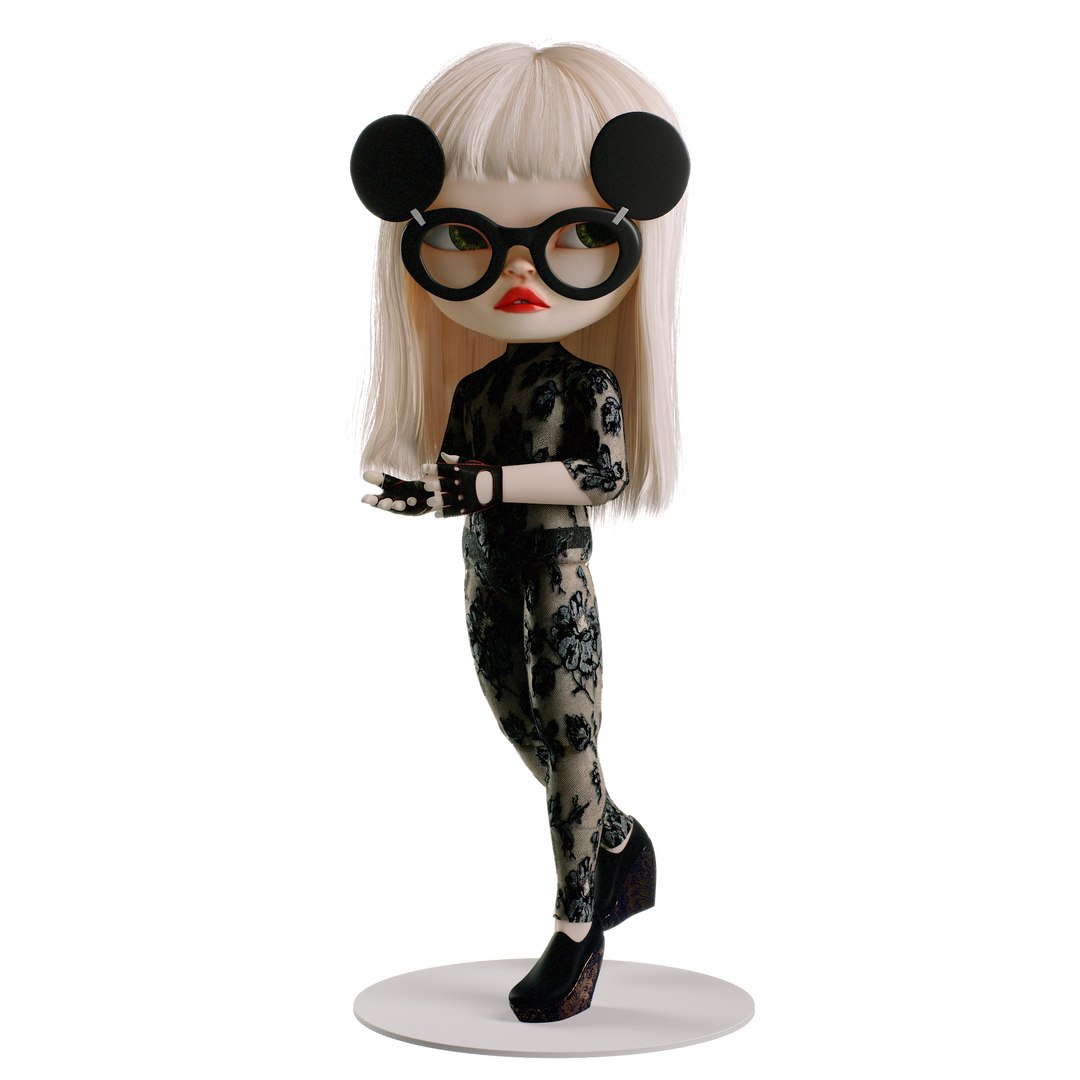 Olivia Doll In Transparent Dress 3D - TurboSquid 1954228