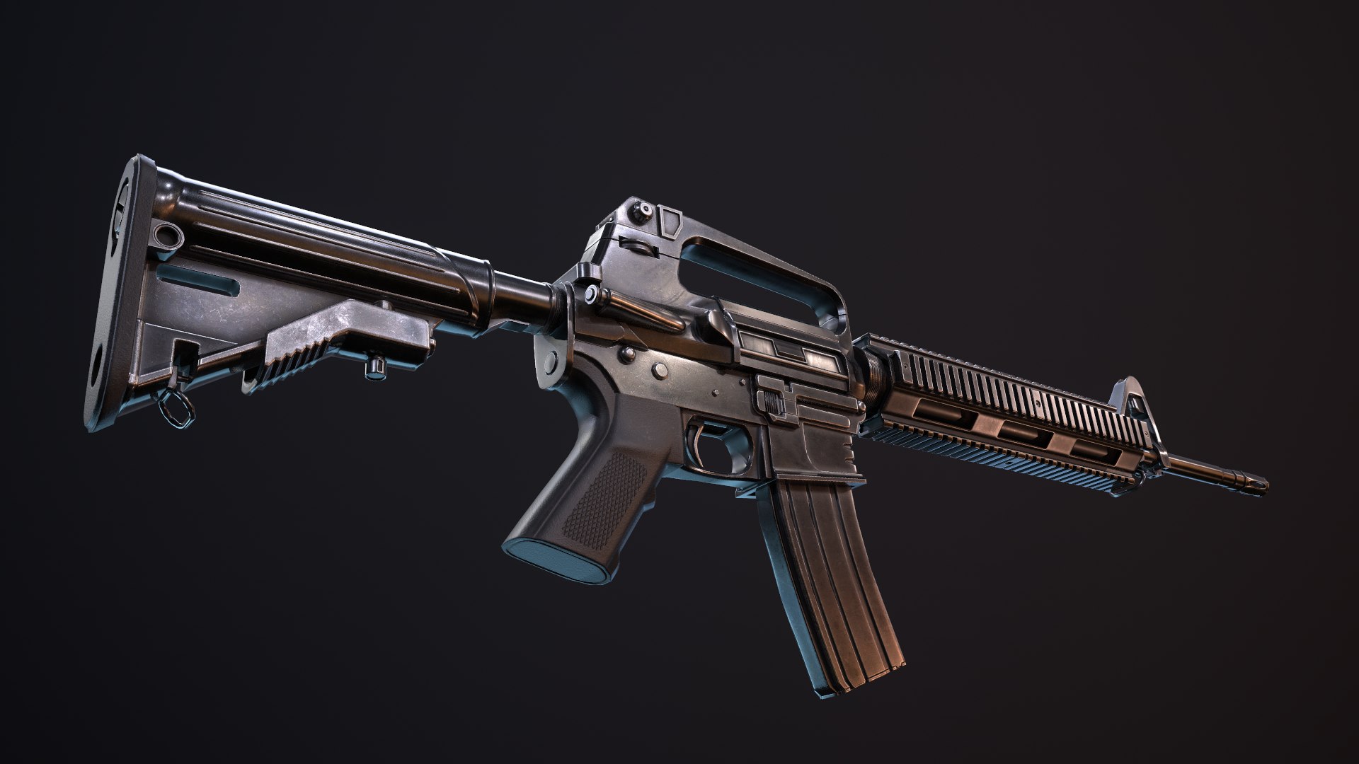 M16a4 Rifle 3D Model - TurboSquid 1429068
