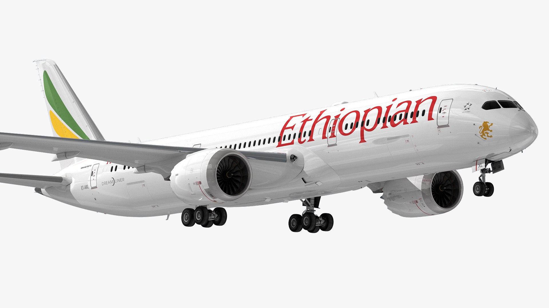 3D Boeing 787-9 Ethiopian Airlines - TurboSquid 2006745