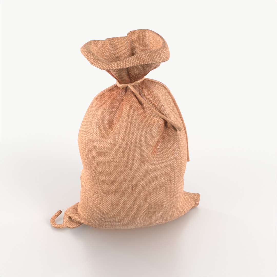 Jute Sack Bag 3D Model - TurboSquid 2294618