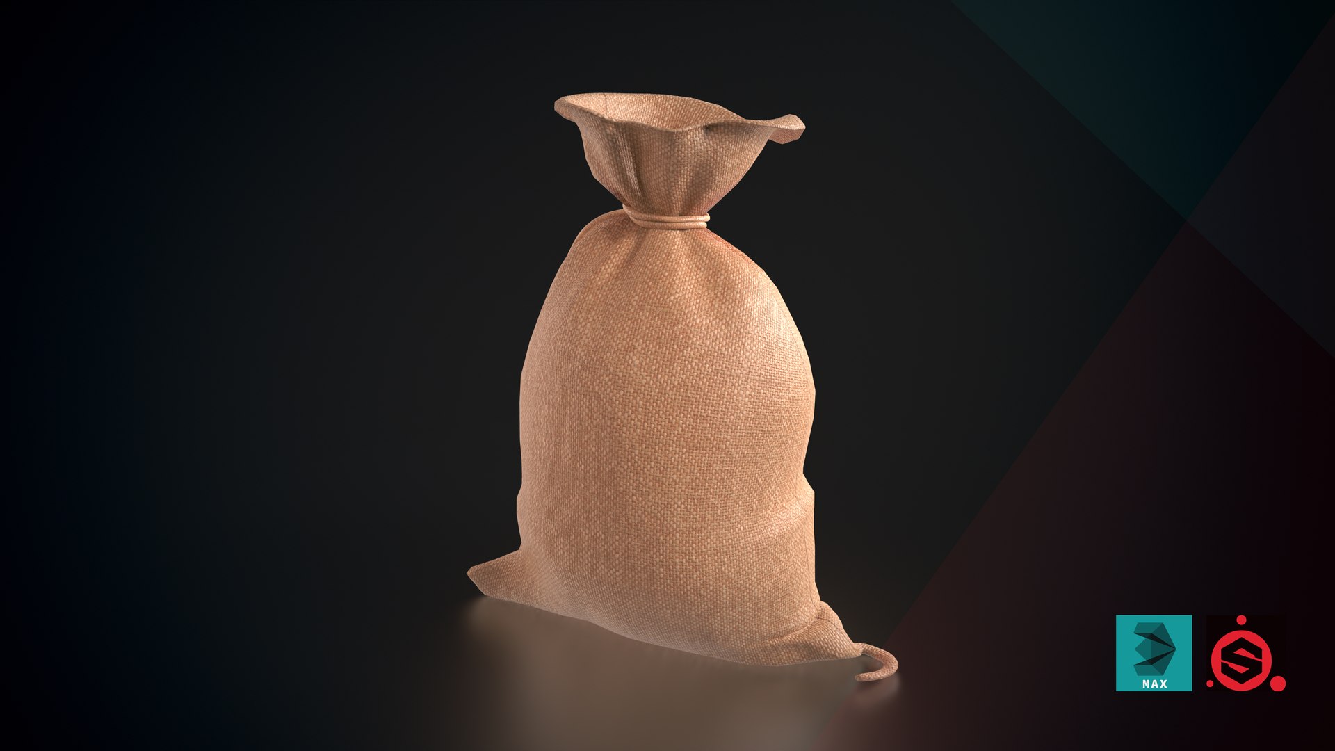 Jute Sack Bag 3D Model - TurboSquid 2294618