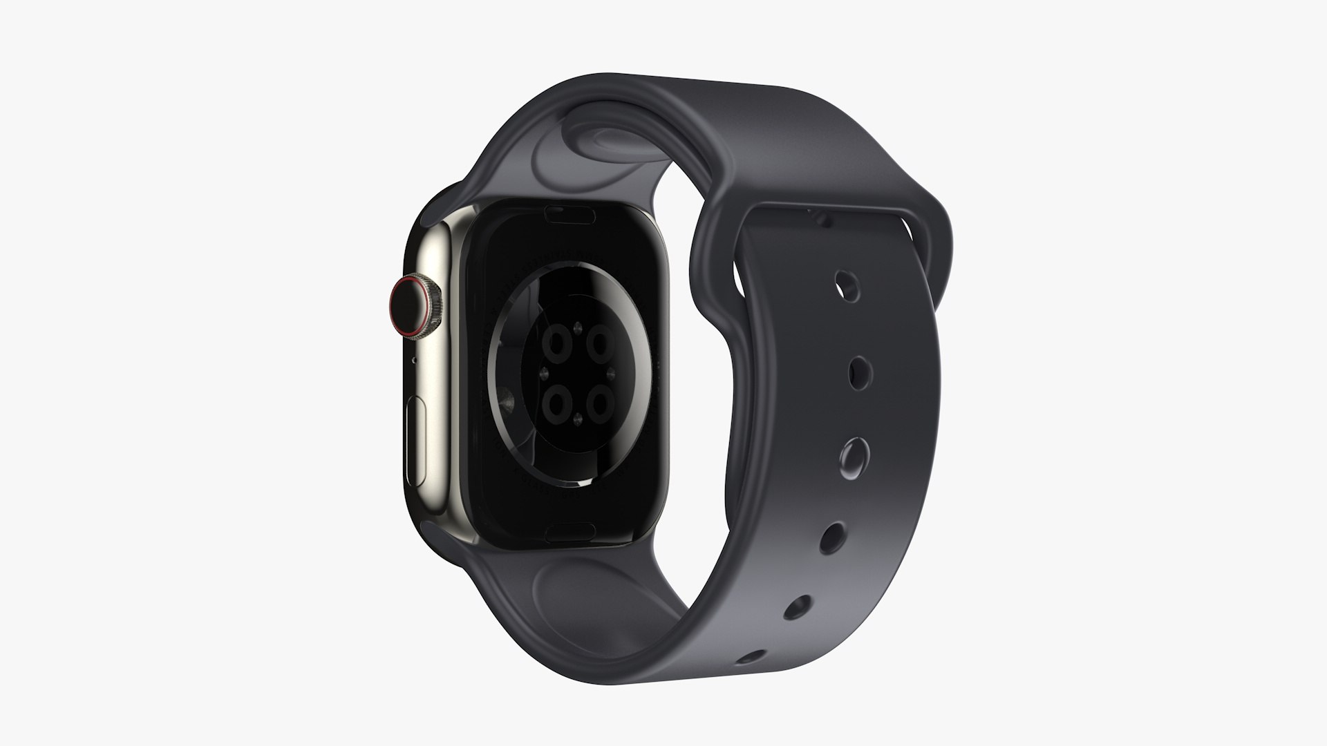 3D Apple Watch Series 9 Stainless Steel Graphite Model - TurboSquid 2129242