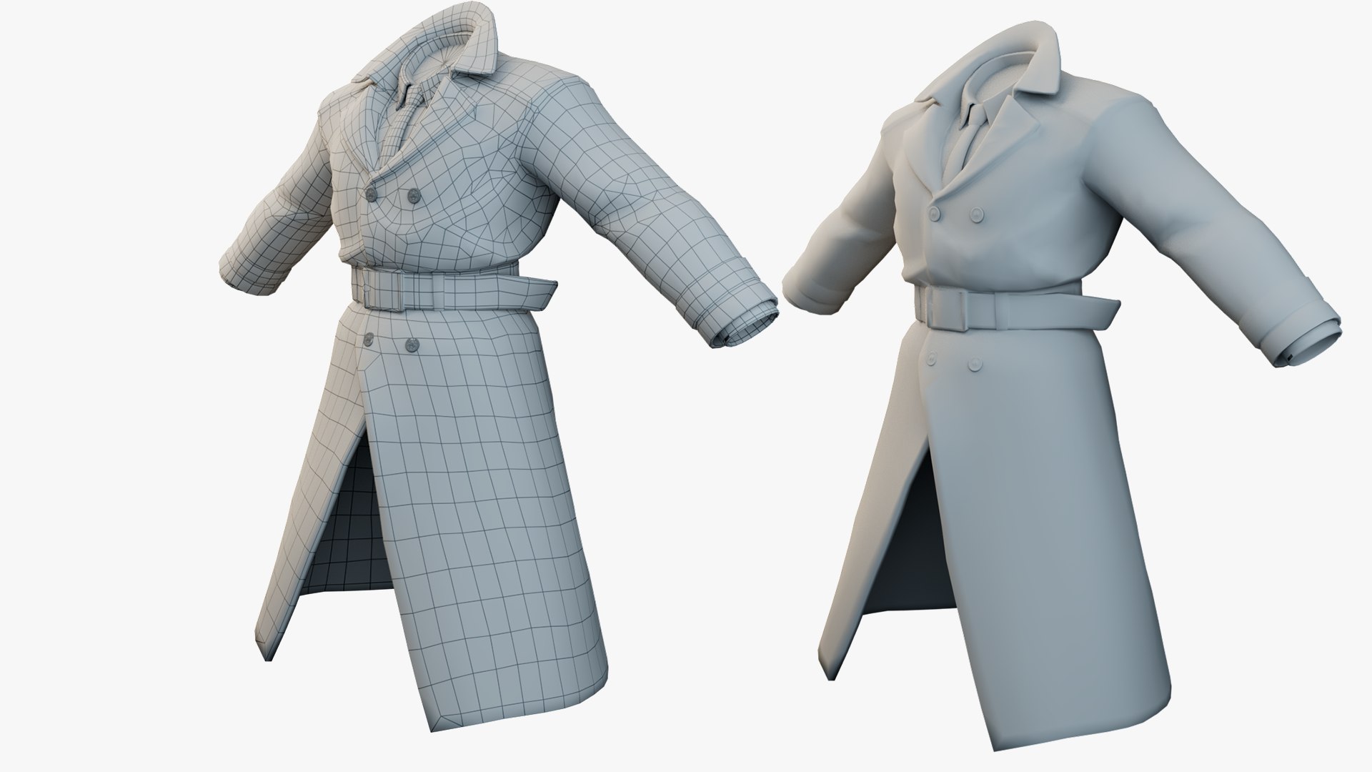 3D Long Suit Base Mesh 2 - TurboSquid 2154109