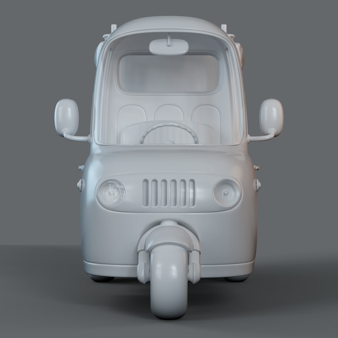 Cartoon Three Wheeler 3D model - TurboSquid 1914084