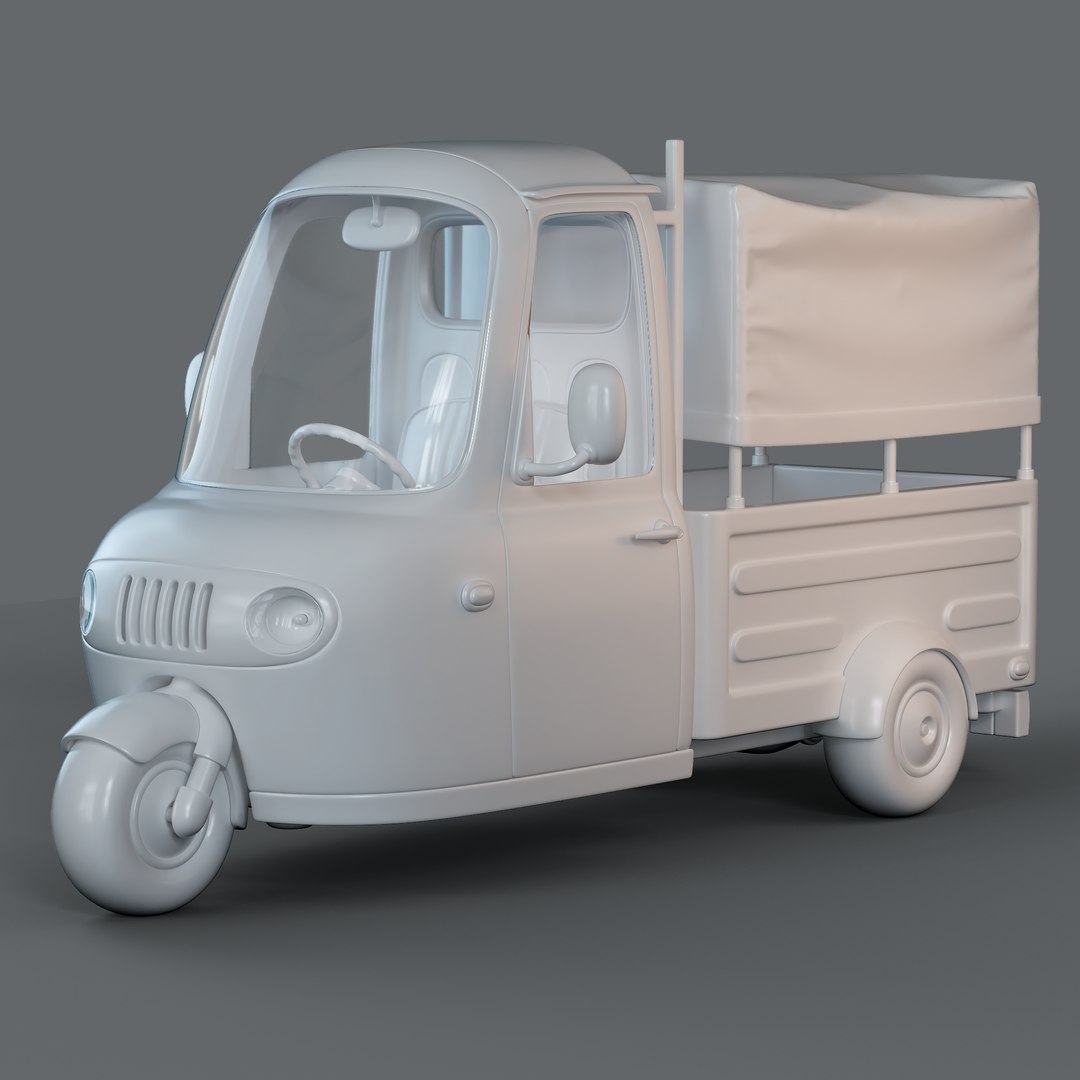 Cartoon Three Wheeler 3D model - TurboSquid 1914084