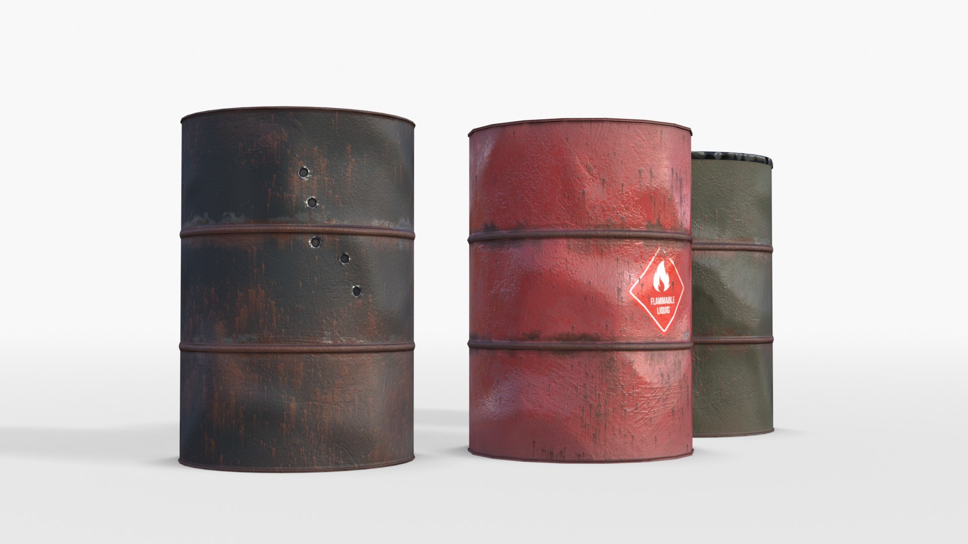 Barrels Asset 3D Model - TurboSquid 1471229