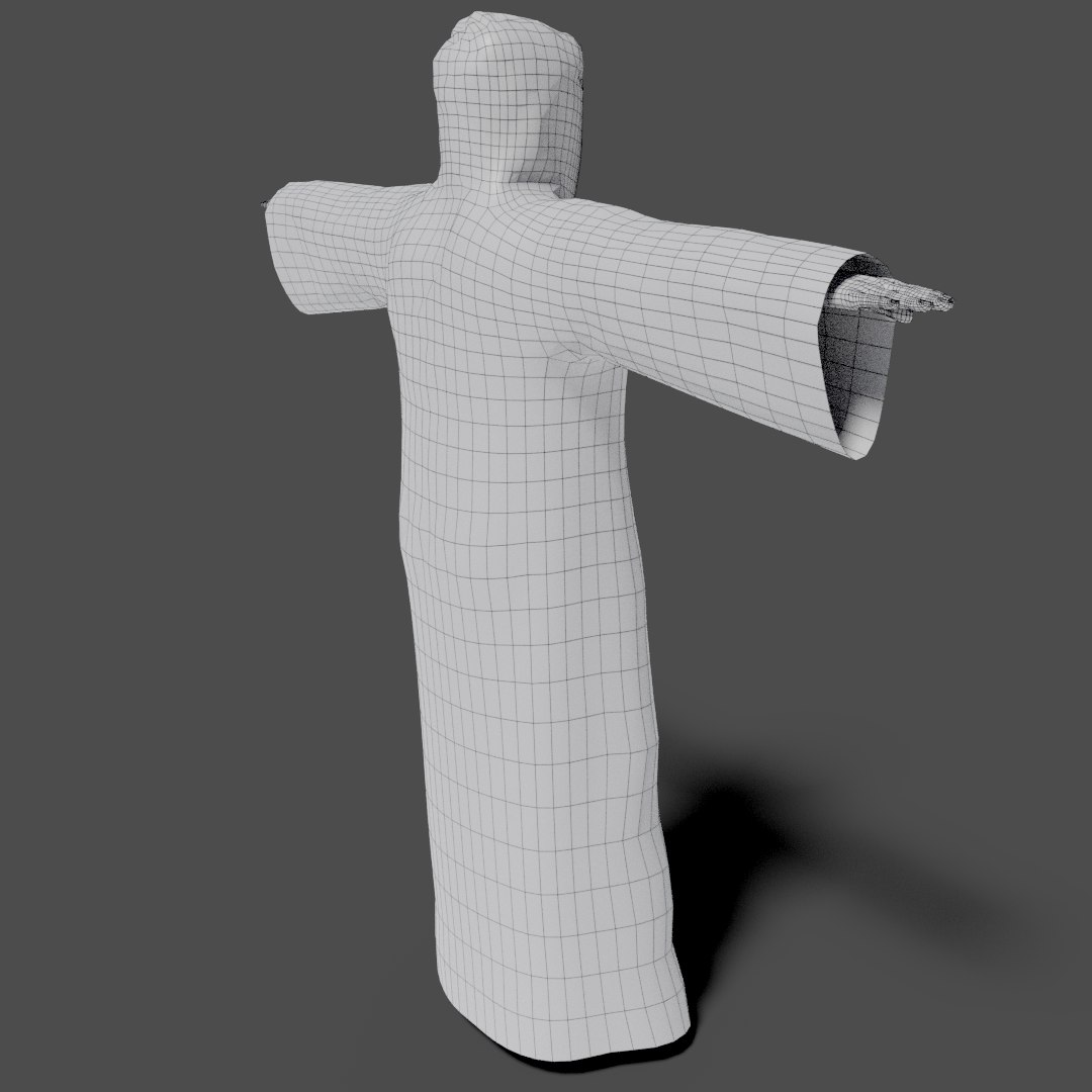 3D Model Rigged Jedi Robe Animations - TurboSquid 1600321