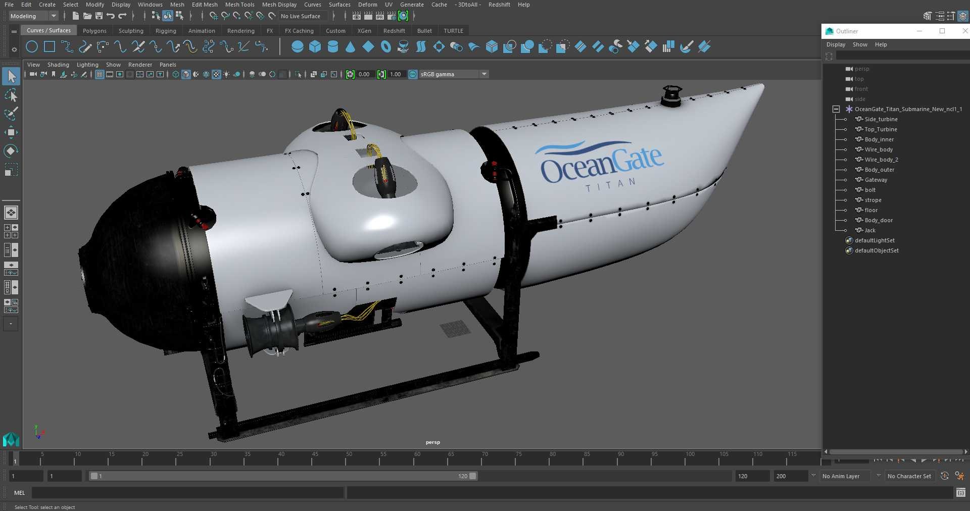 3D OceanGate Titan Submarine New model - TurboSquid 2155598