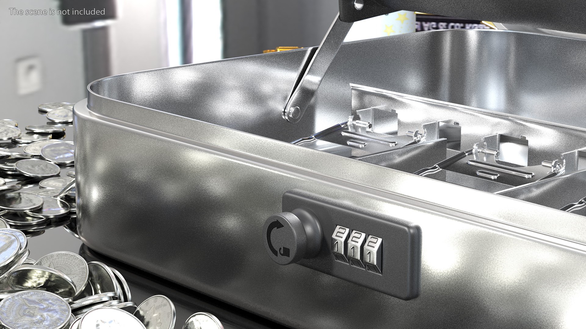 3D Cash Box Gray Rigged Model - TurboSquid 1863178