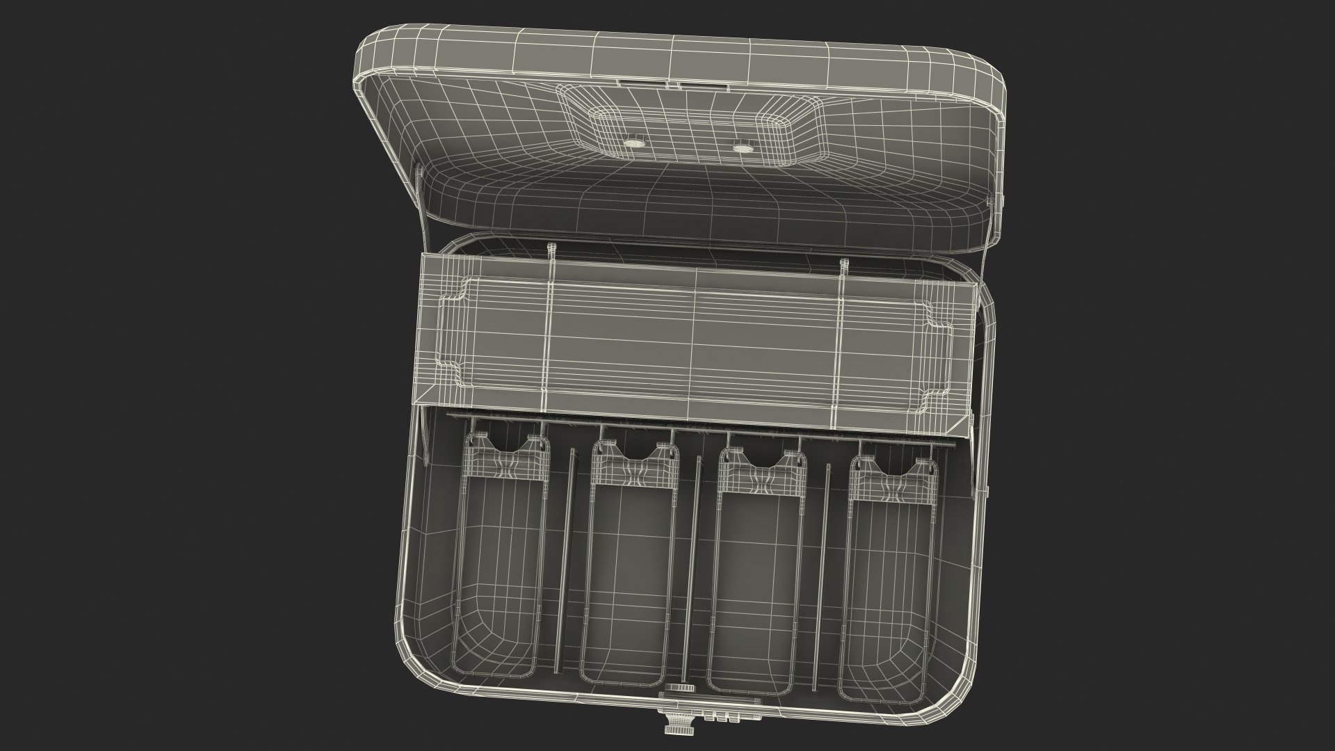 3D Cash Box Gray Rigged model - TurboSquid 1863178
