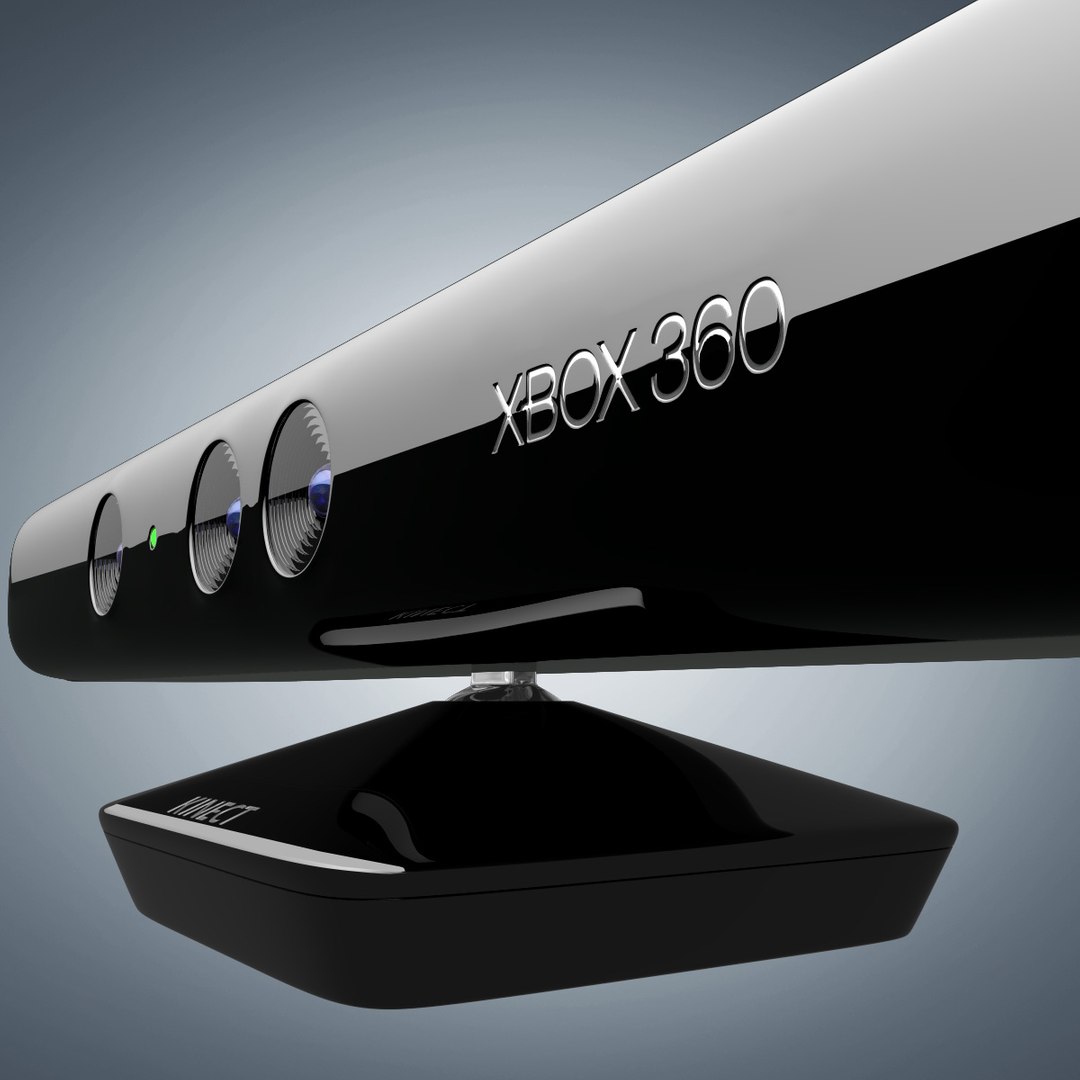 xbox 360 s kinect 3d model