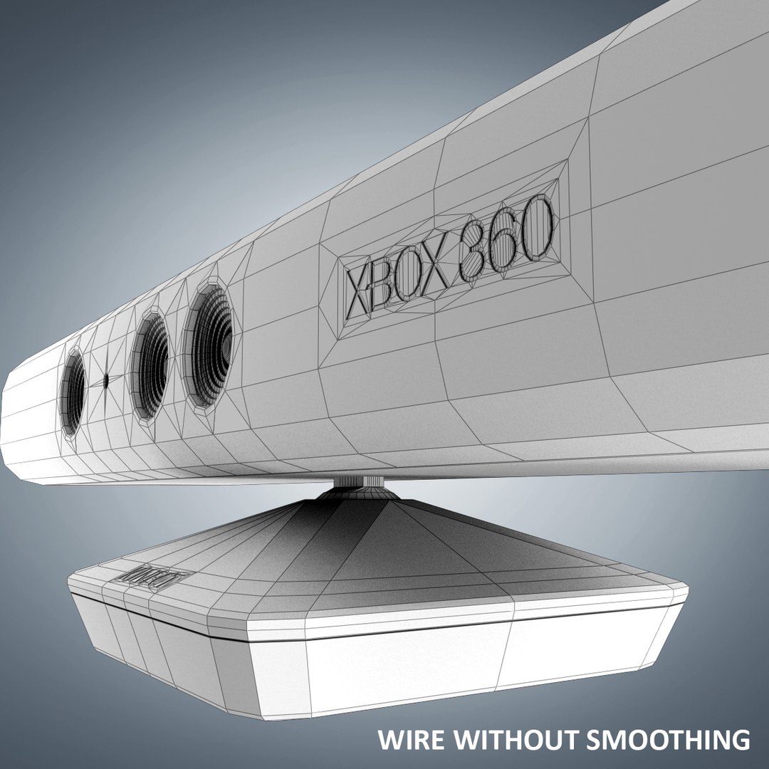 xbox 360 s kinect 3d model