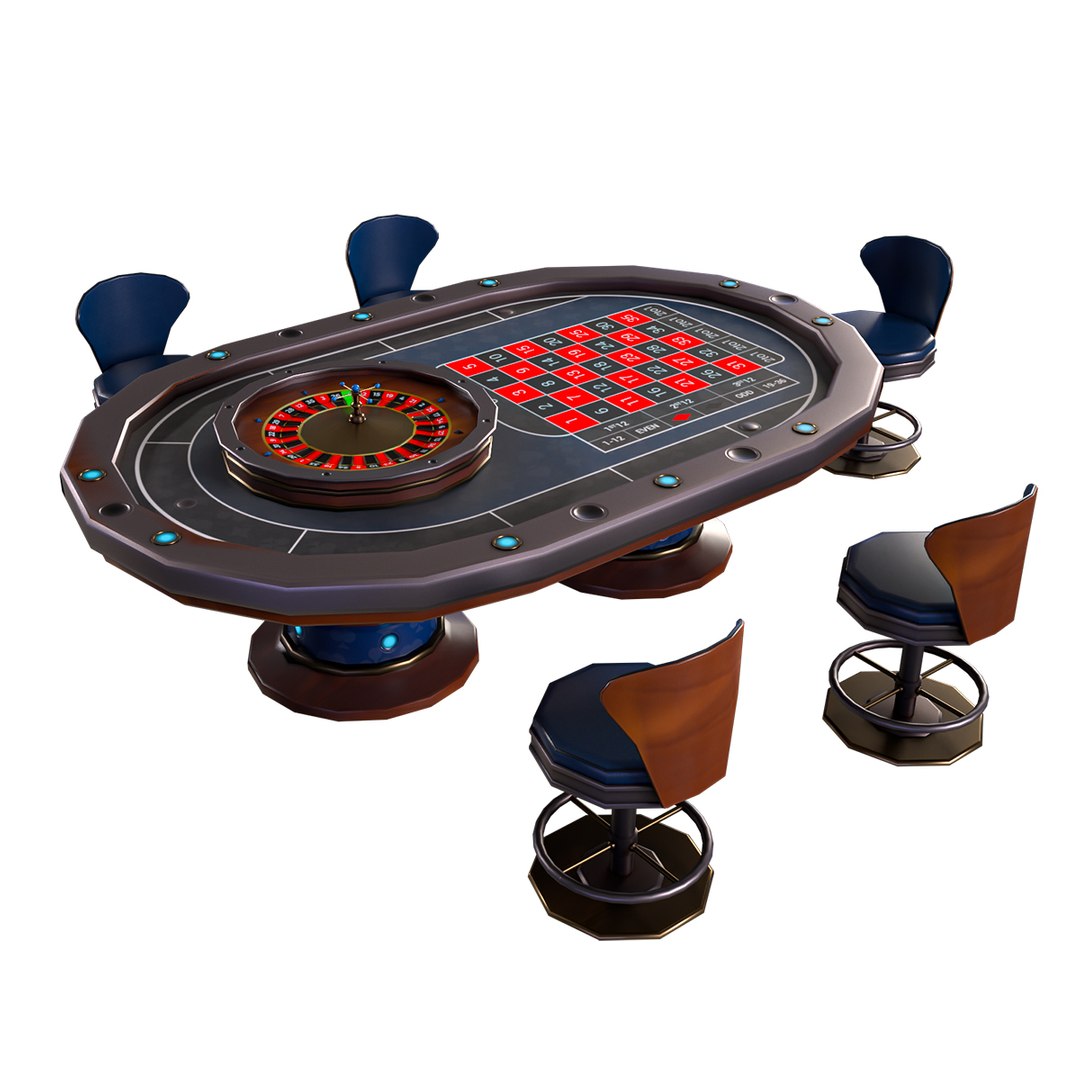 3D Model Roulette Table - TurboSquid 2225063