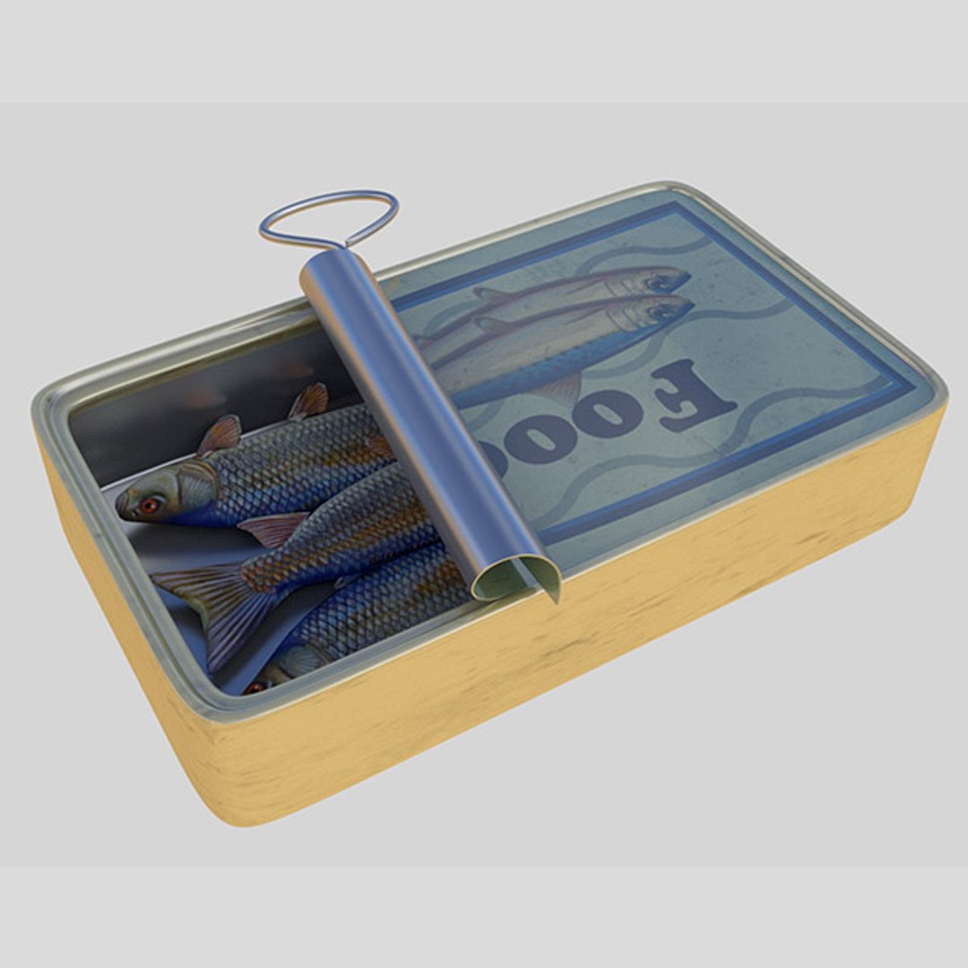 3D Canned Fish - TurboSquid 2280182