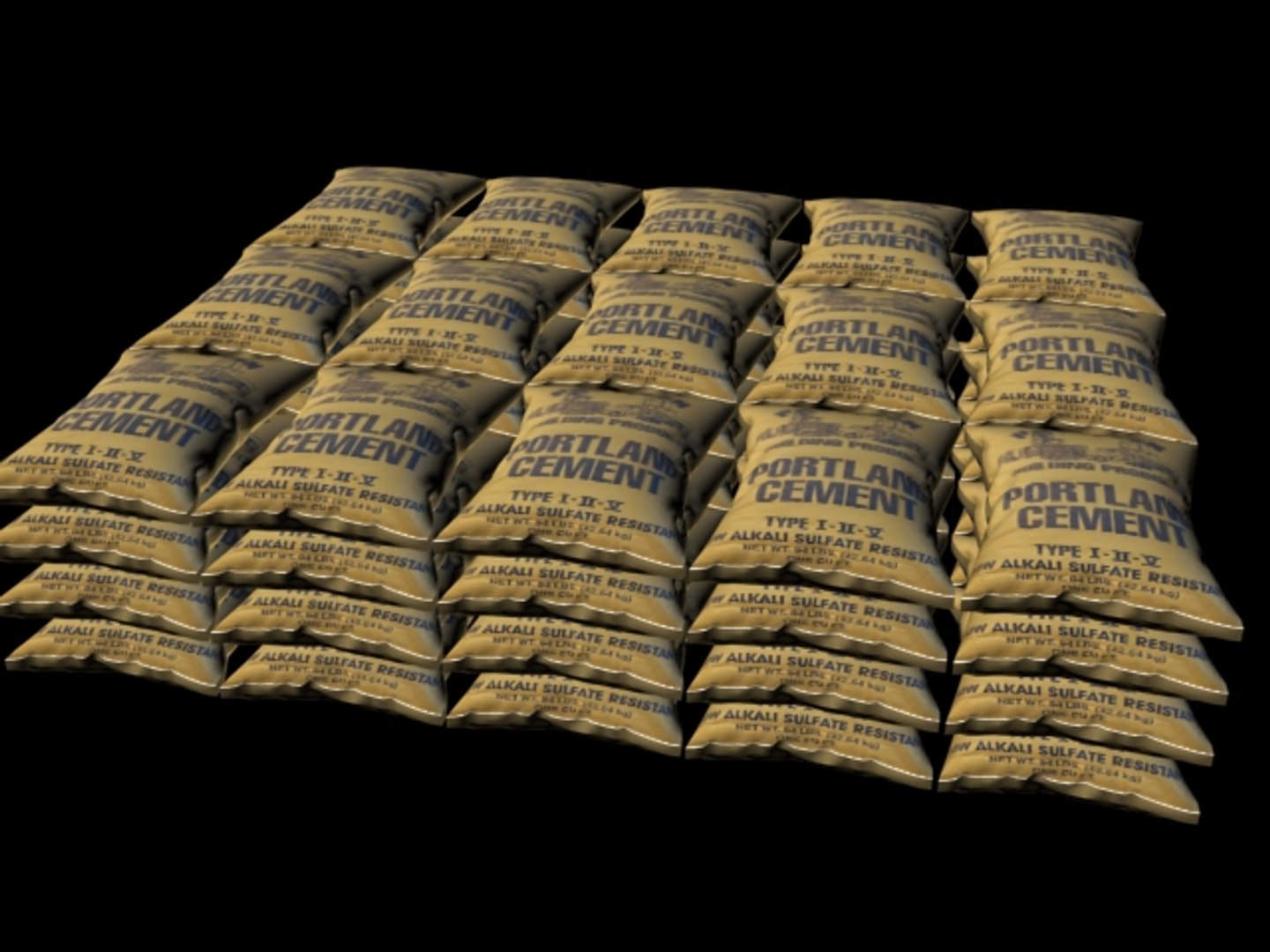 3d Model Portland Cement