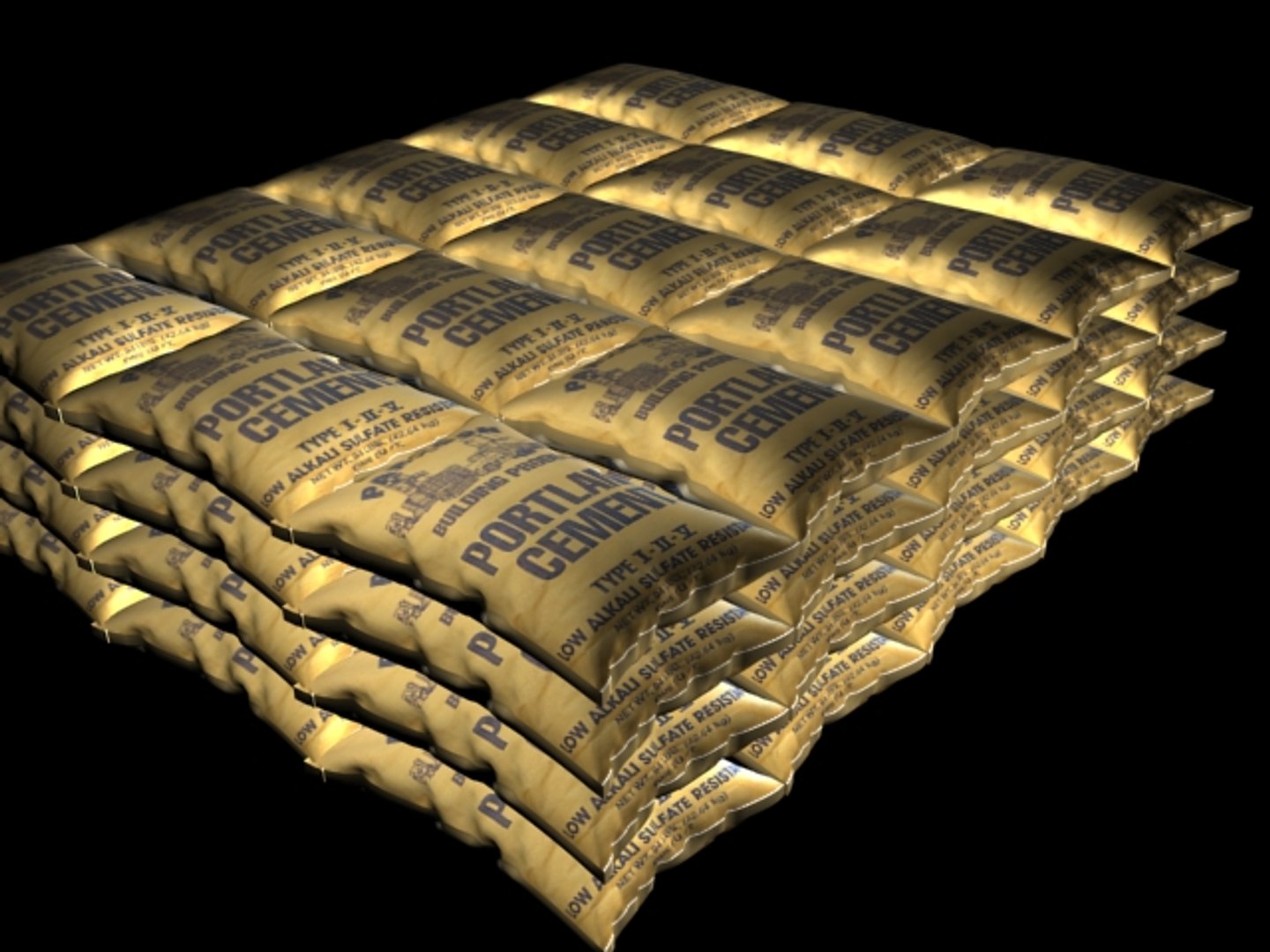 3d Model Portland Cement