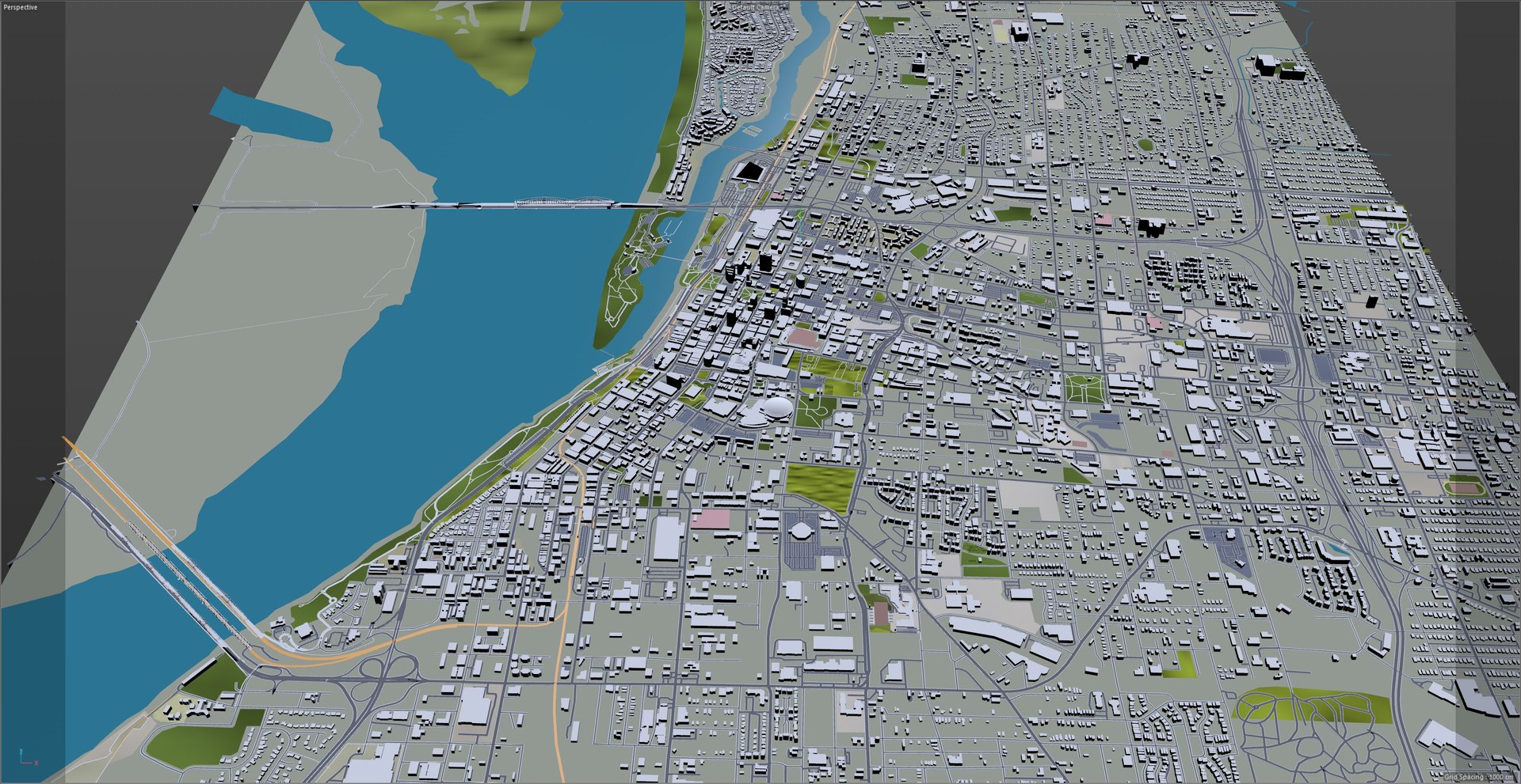 3D Memphis Downtown Tennessee USA - TurboSquid 1989304