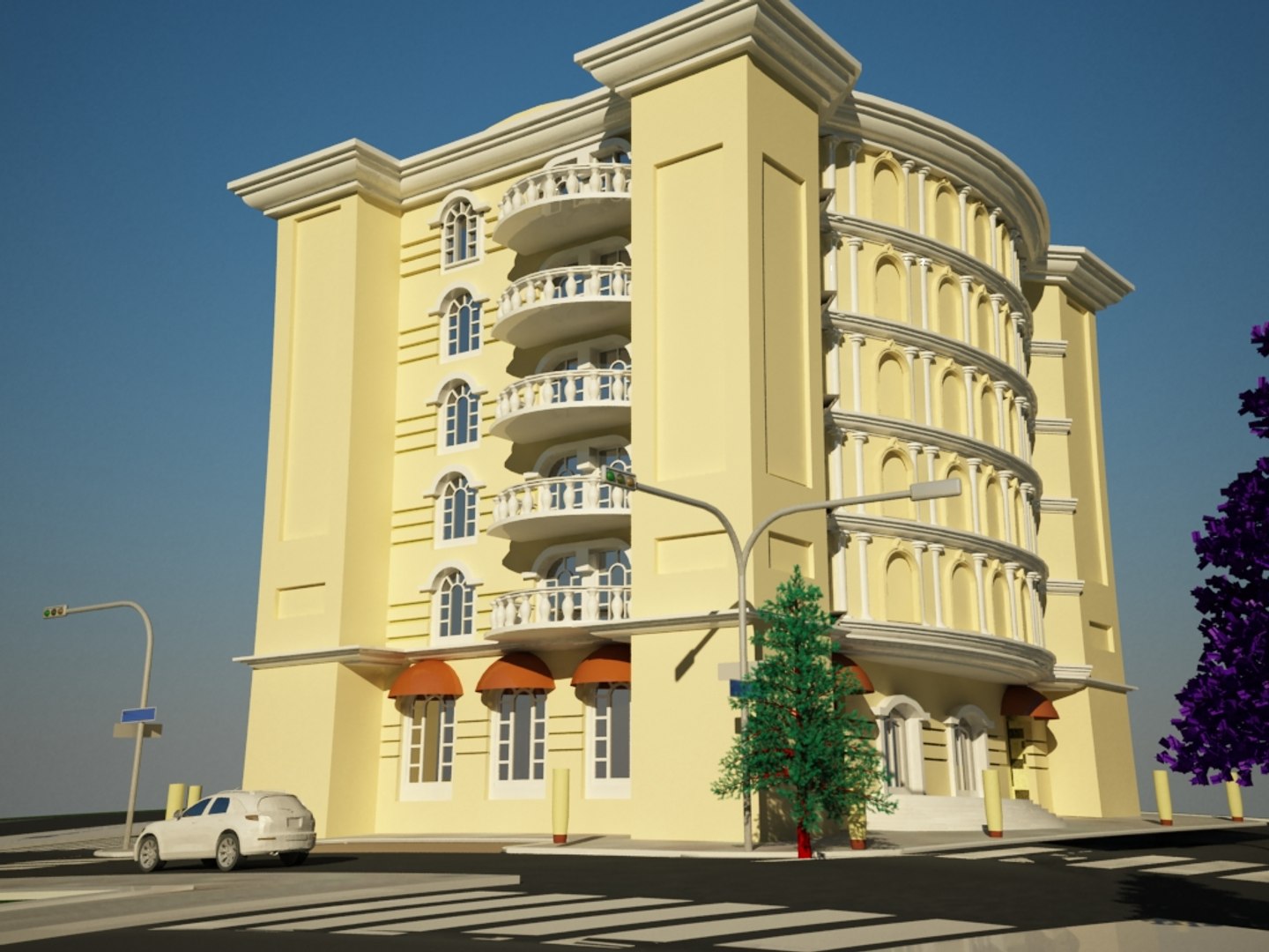 3ds max scenes 1 exterior building